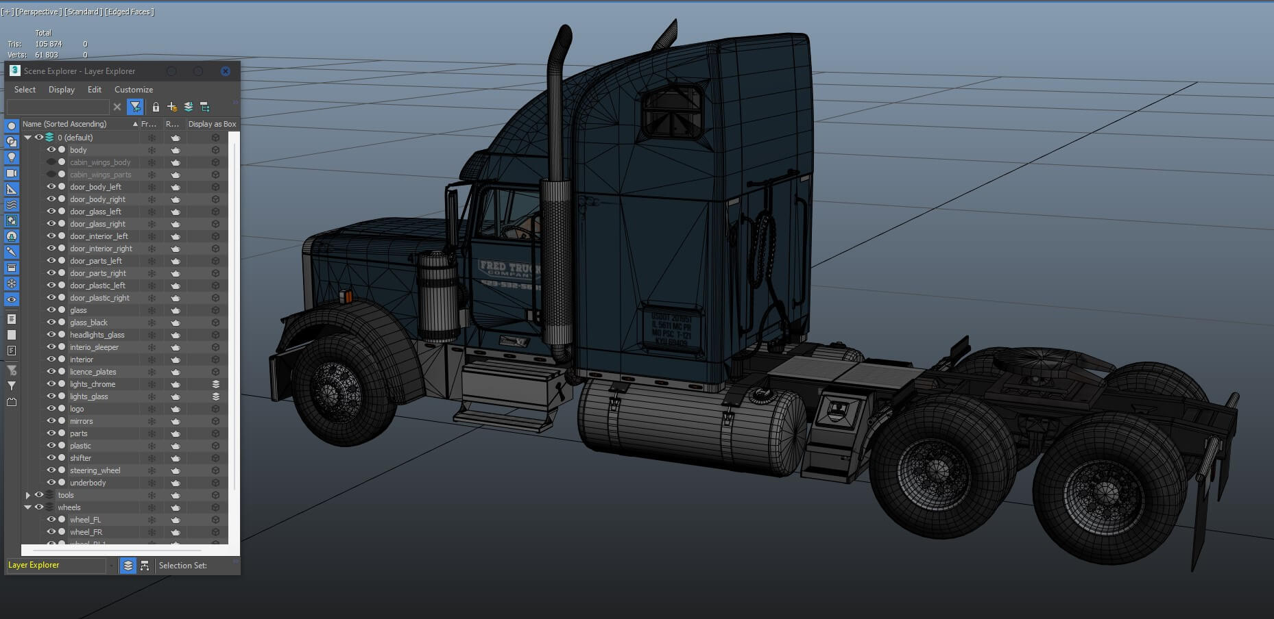 Freightliner Classic XL Semitruck - 3D Model by Veaceslav Condraciuc