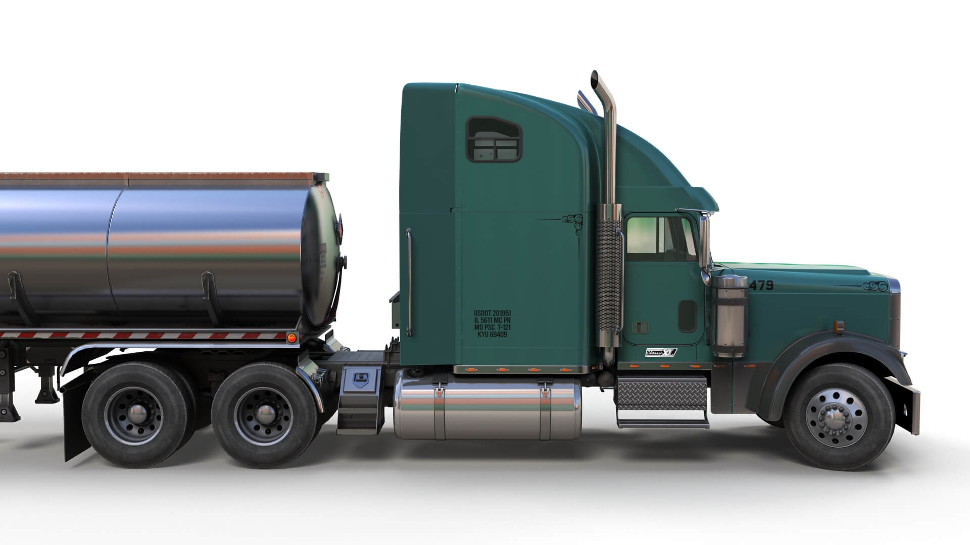 Freightliner Classic XL Tanker - 3D Model by Veaceslav Condraciuc