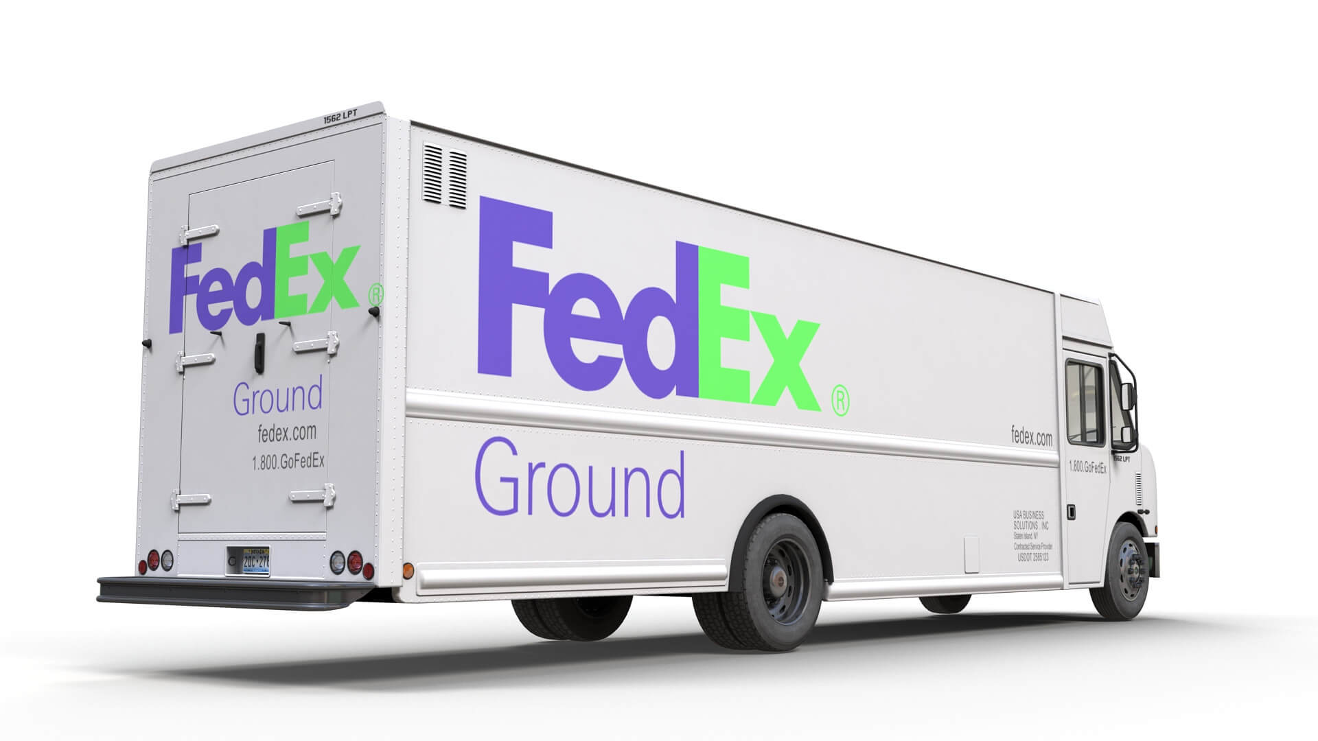 Freightliner FedEx Box Van - 3D Model by Veaceslav Condraciuc