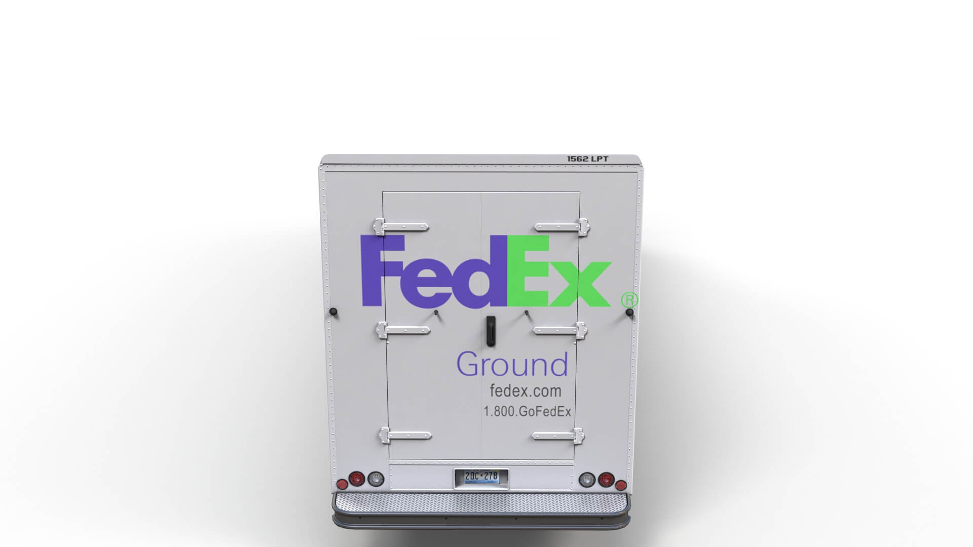 Freightliner FedEx Box Van - 3D Model by Veaceslav Condraciuc