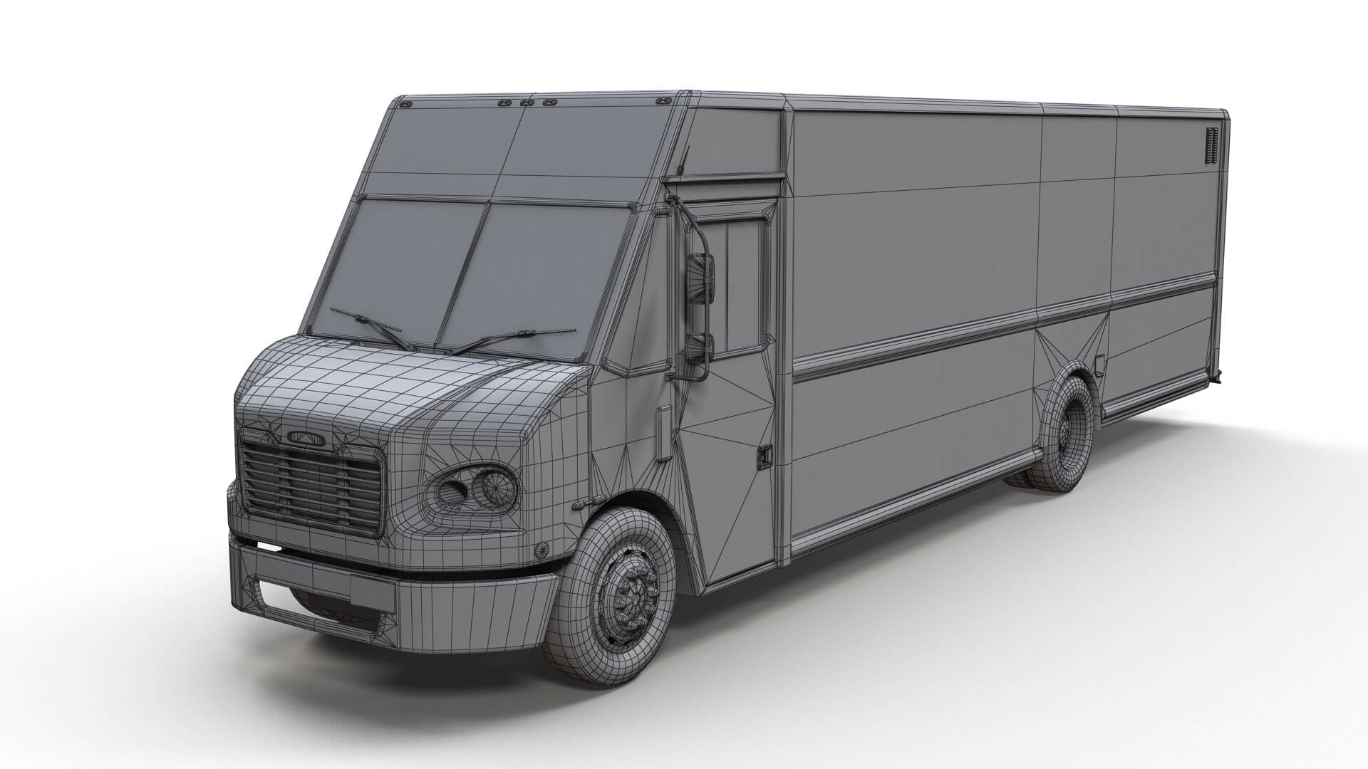 Freightliner FedEx Box Van - 3D Model by Veaceslav Condraciuc
