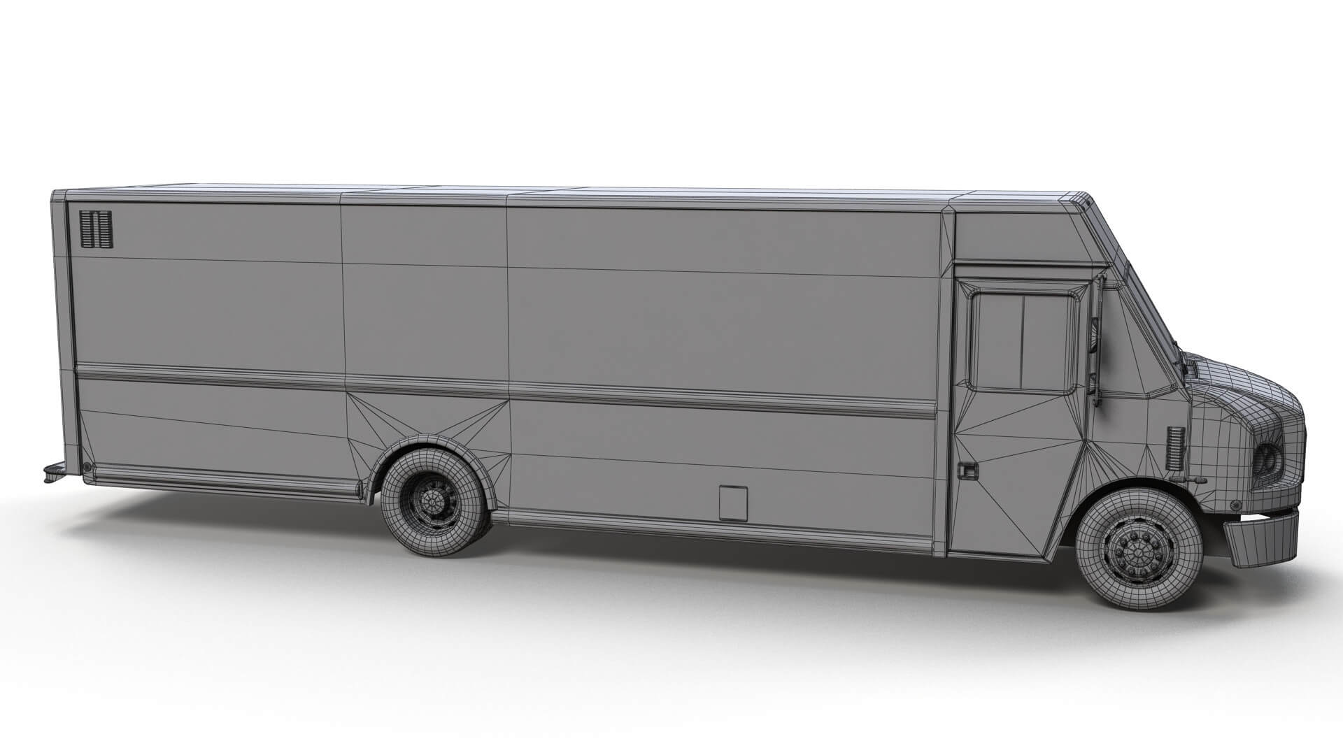 Freightliner FedEx Box Van - 3D Model by Veaceslav Condraciuc