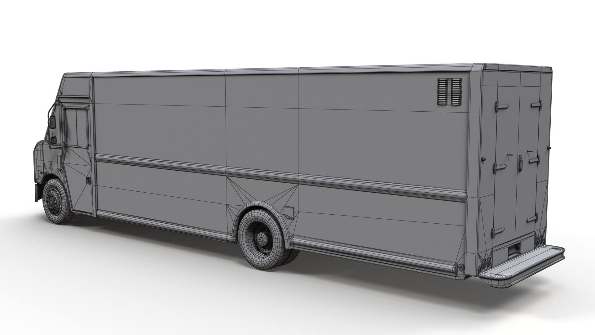 Freightliner FedEx Box Van - 3D Model by Veaceslav Condraciuc
