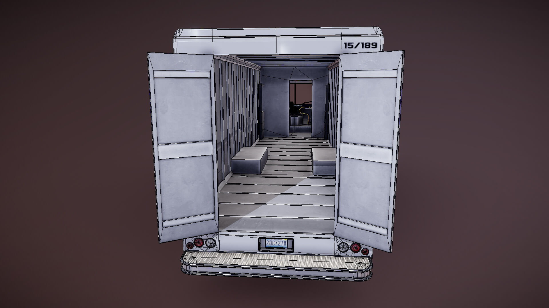 Freightliner FedEx Box Van - 3D Model by Veaceslav Condraciuc