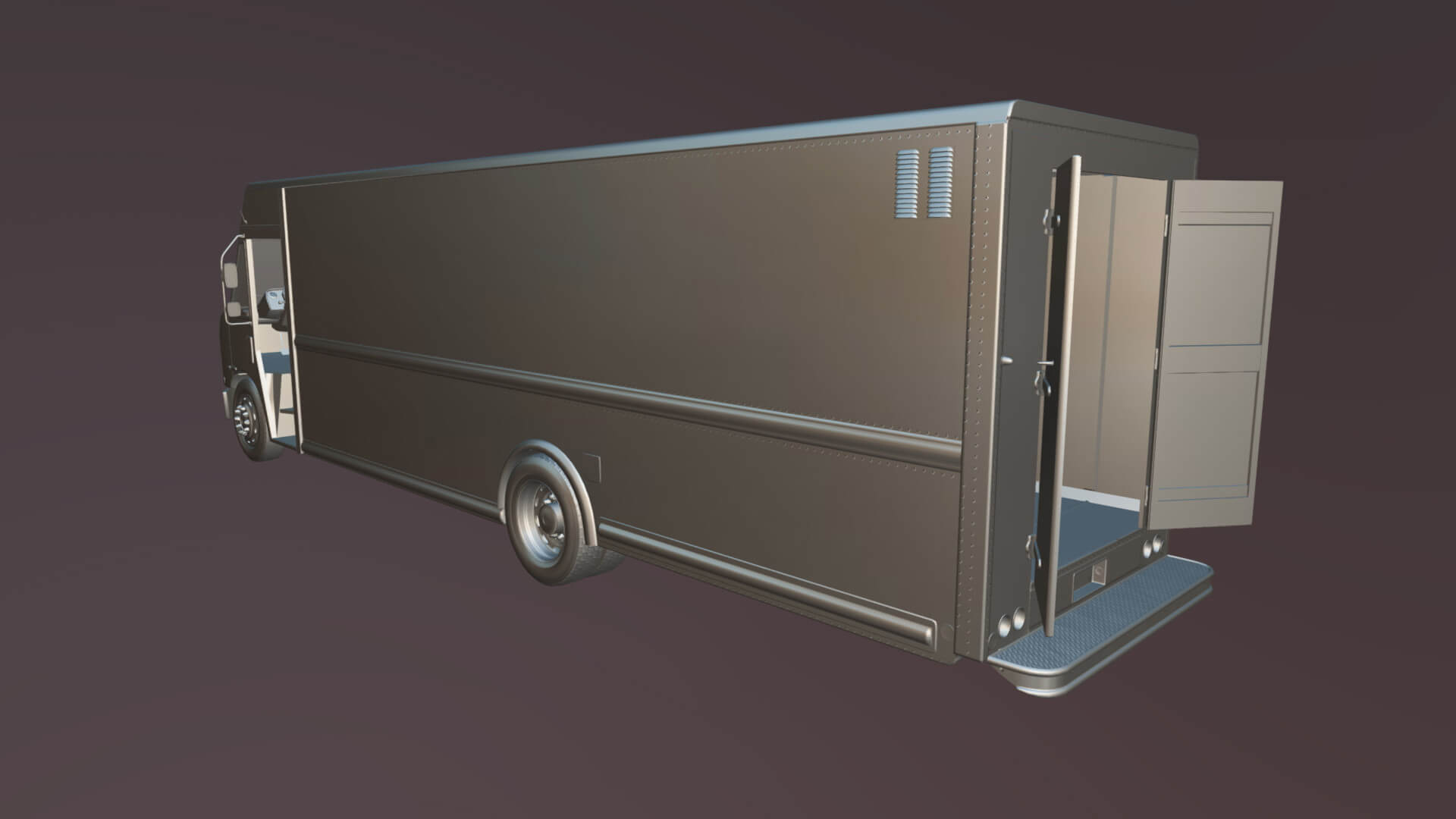 Freightliner FedEx Box Van - 3D Model by Veaceslav Condraciuc