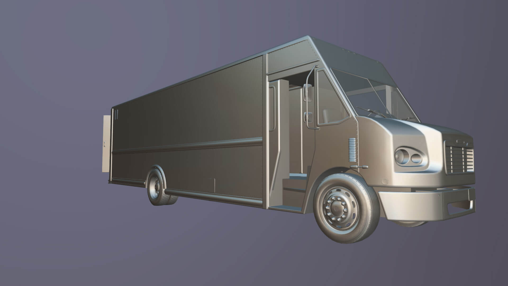 Freightliner FedEx Box Van - 3D Model by Veaceslav Condraciuc
