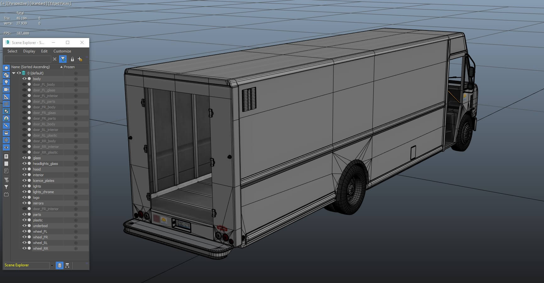 Freightliner FedEx Box Van - 3D Model by Veaceslav Condraciuc