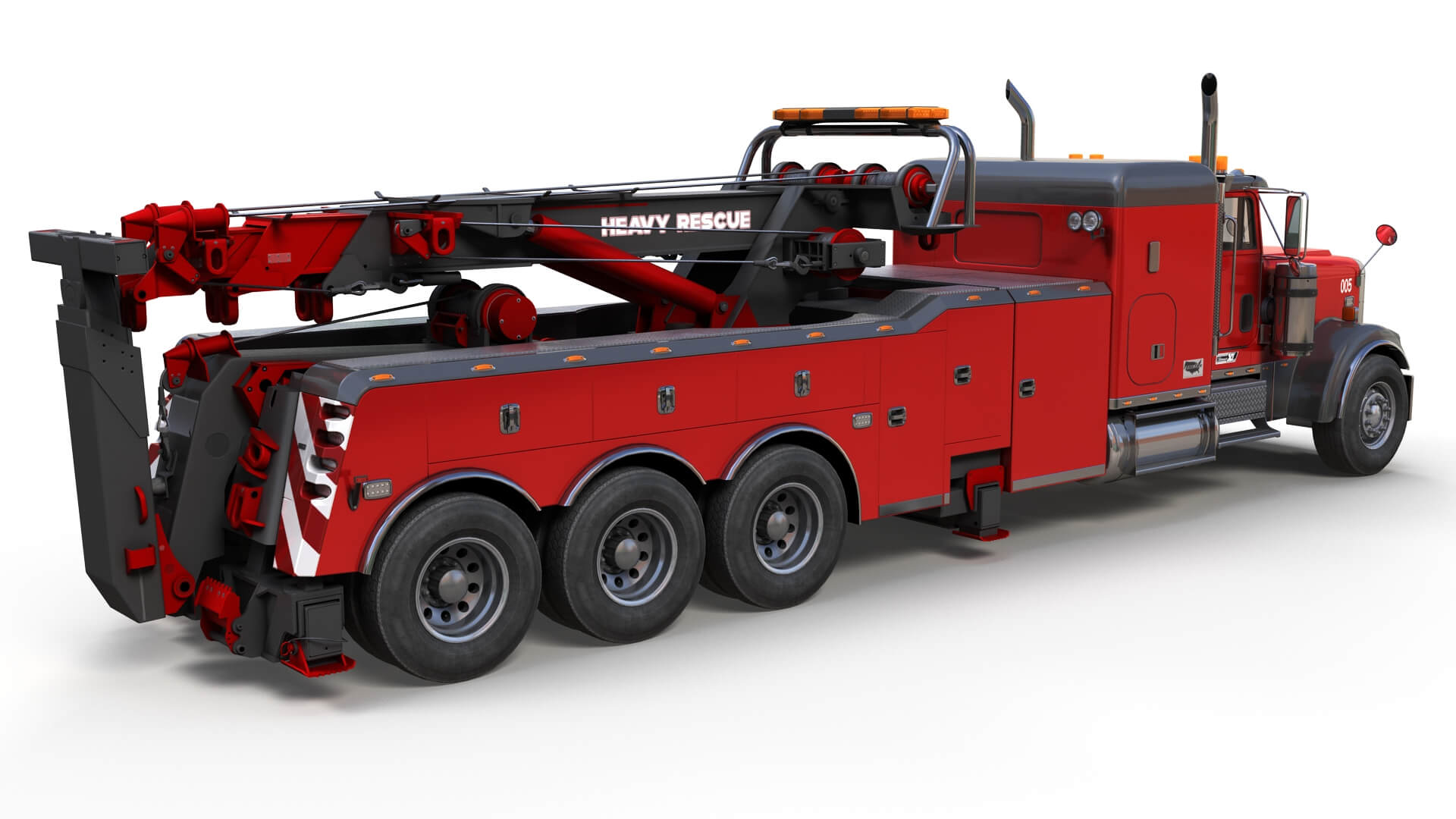 Freightliner Flc Wrecker Truck - 3D Model by Veaceslav Condraciuc