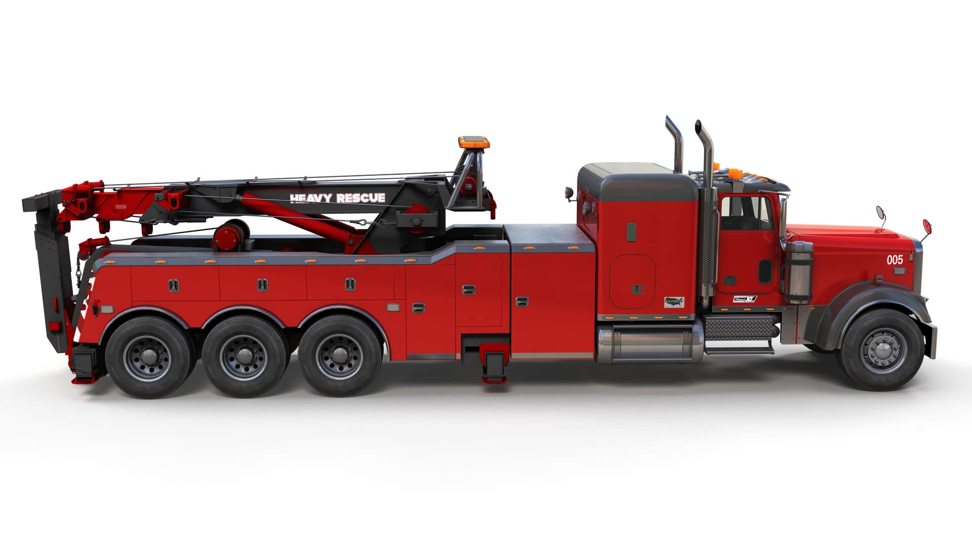 Freightliner Flc Wrecker Truck - 3D Model by Veaceslav Condraciuc