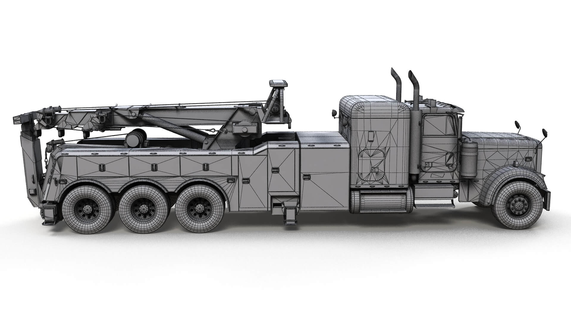 Freightliner Flc Wrecker Truck - 3D Model by Veaceslav Condraciuc