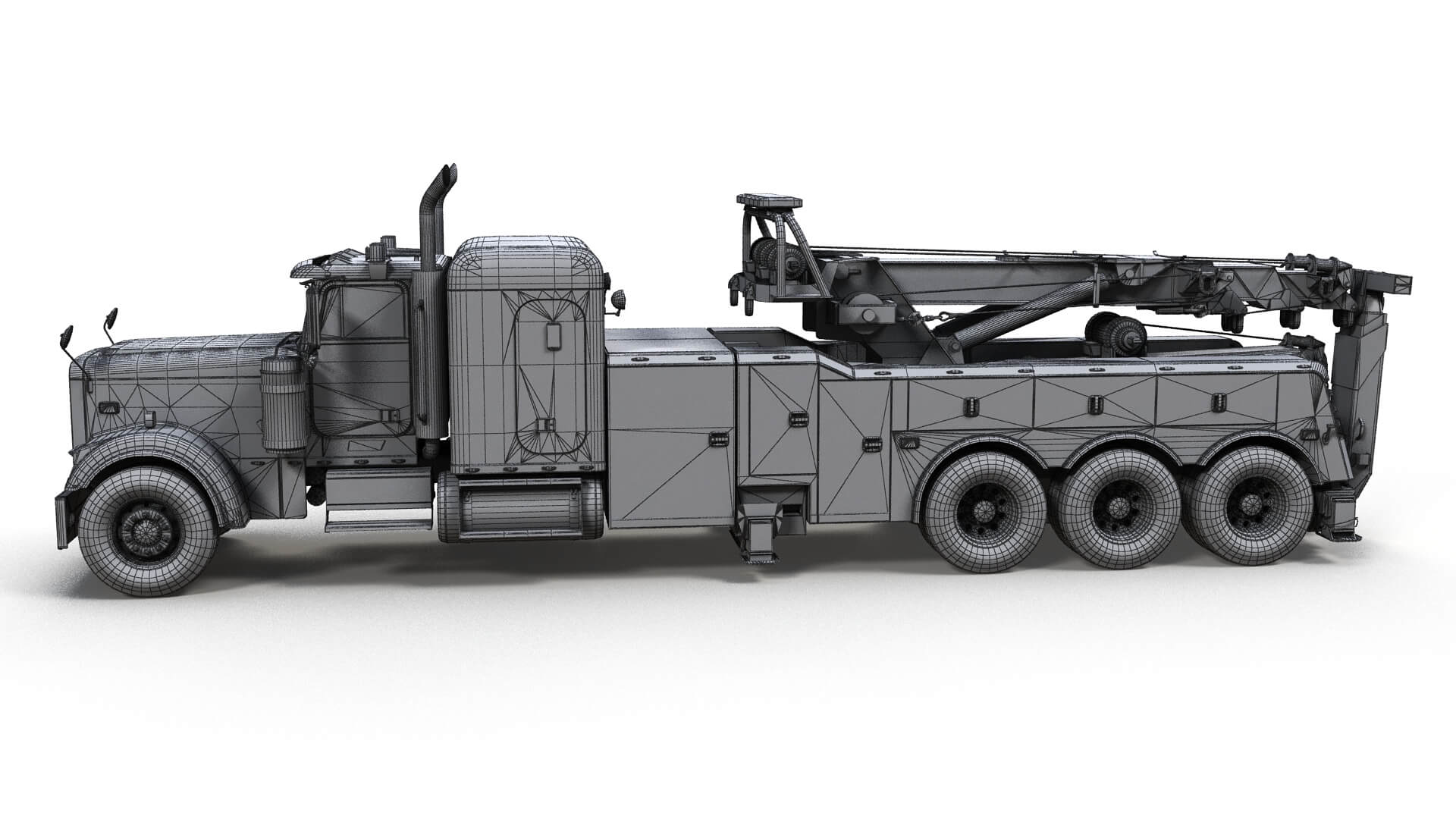Freightliner Flc Wrecker Truck - 3D Model by Veaceslav Condraciuc