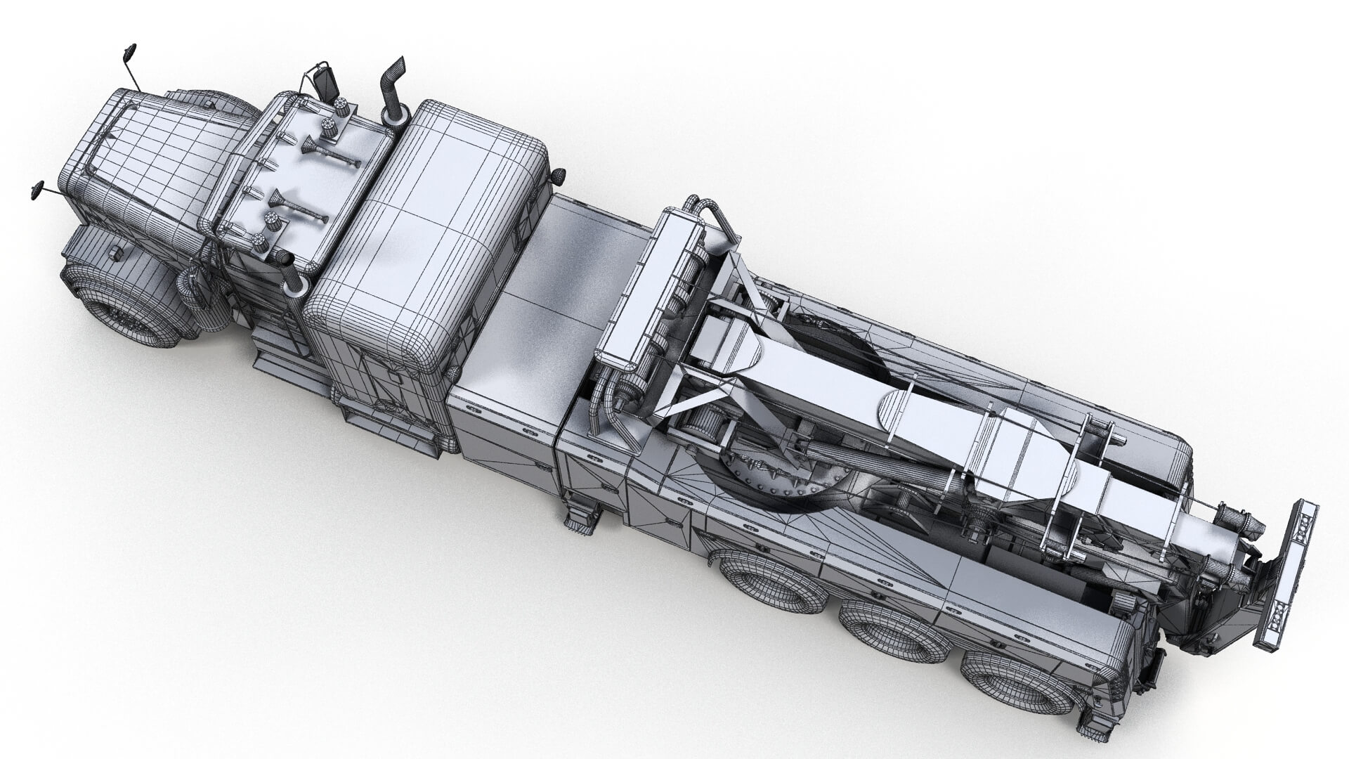 Freightliner Flc Wrecker Truck - 3D Model by Veaceslav Condraciuc