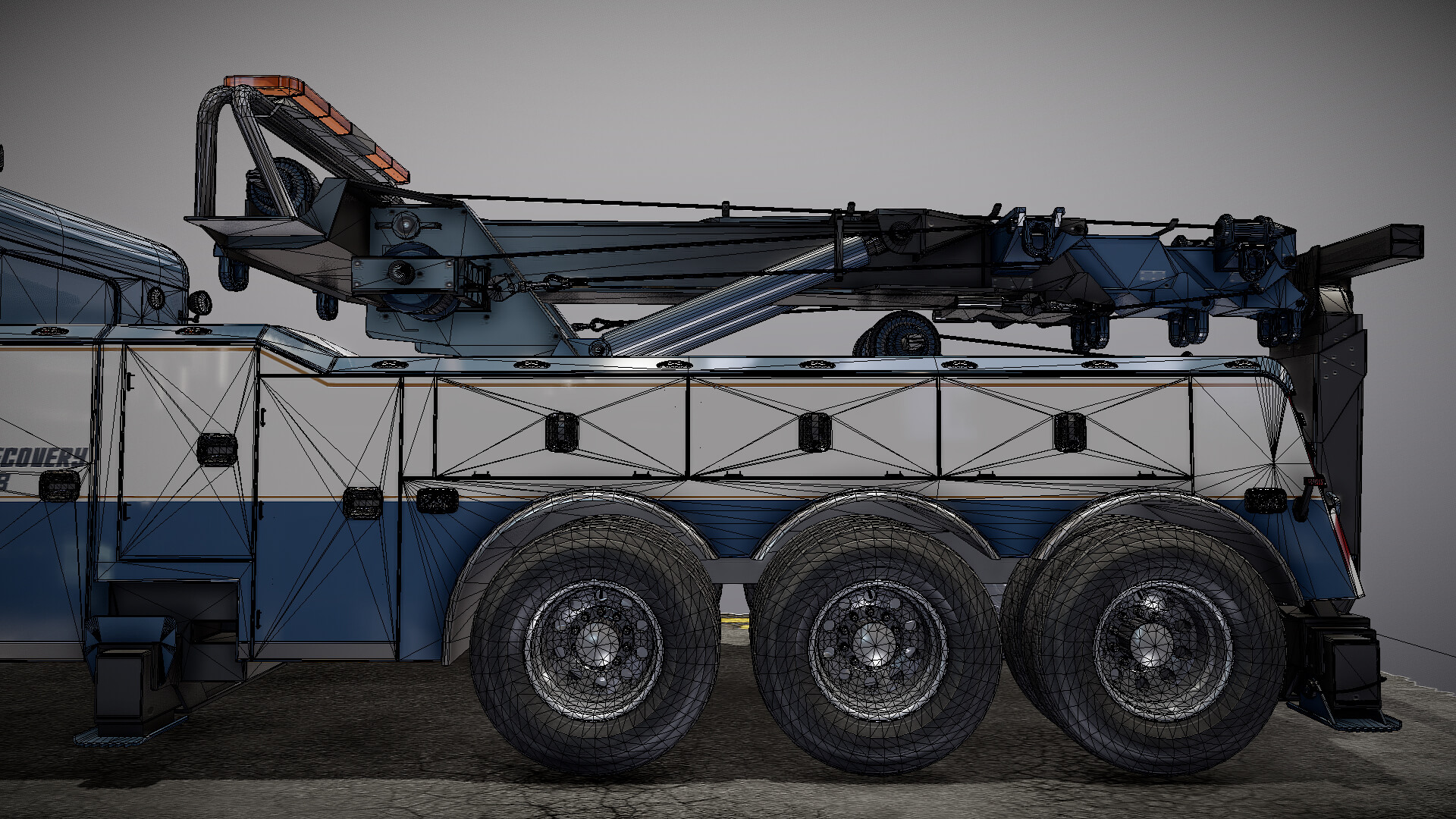 Freightliner Flc Wrecker Truck - 3D Model by Veaceslav Condraciuc