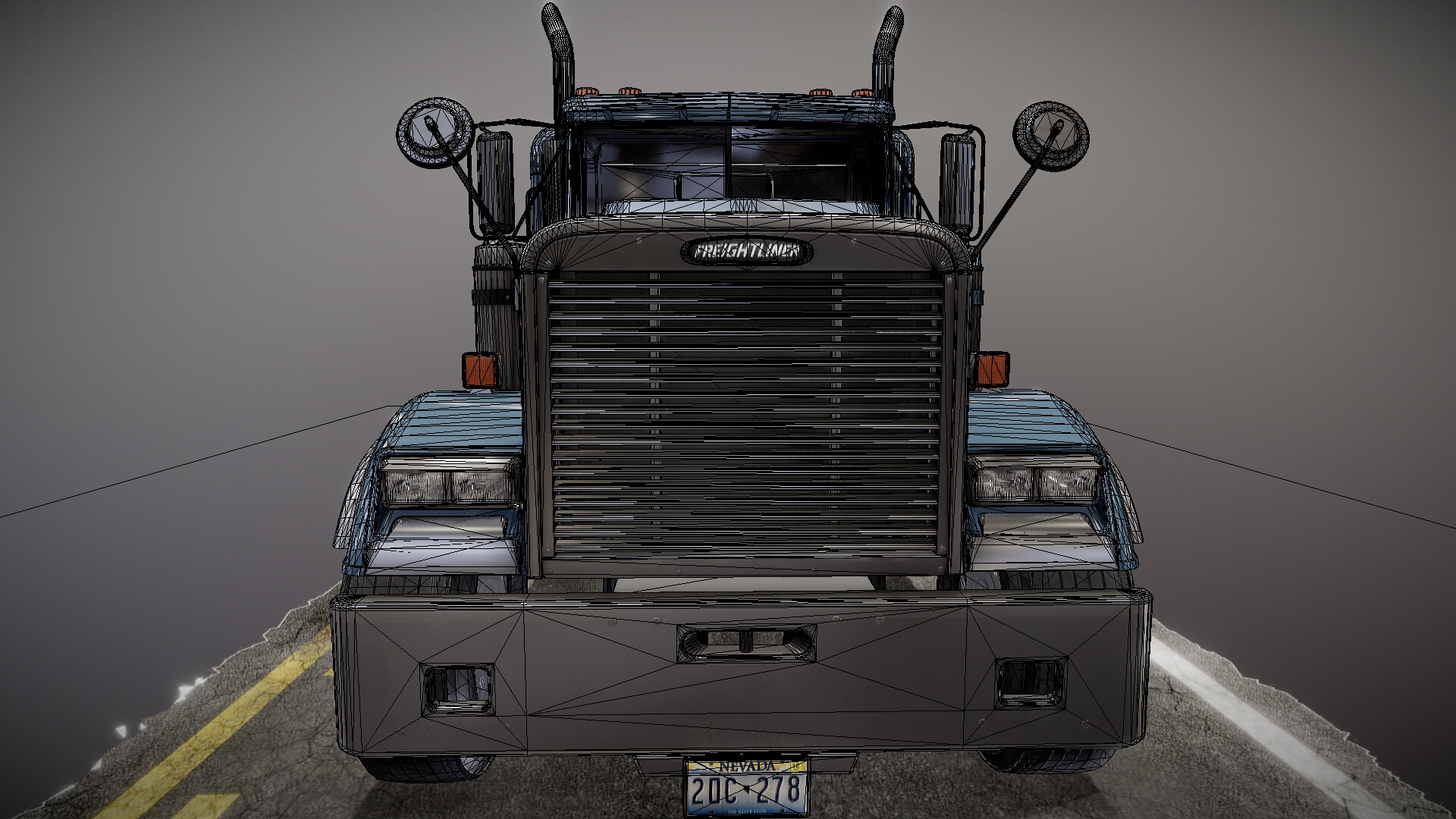 Freightliner Flc Wrecker Truck - 3D Model by Veaceslav Condraciuc