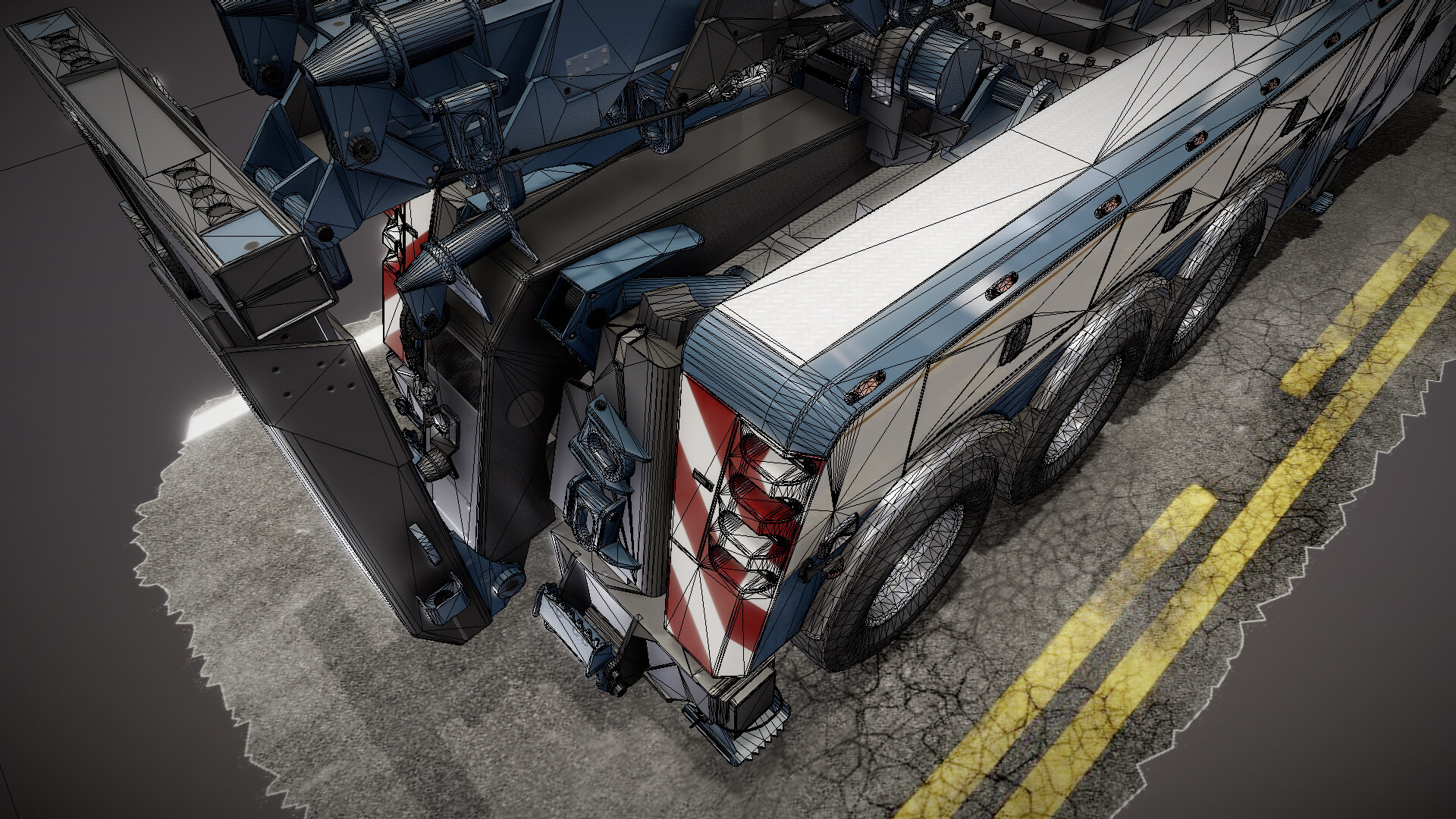 Freightliner Flc Wrecker Truck - 3D Model by Veaceslav Condraciuc