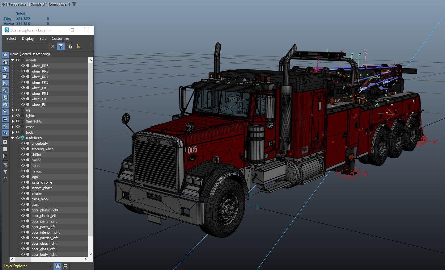Freightliner Flc Wrecker Truck - 3D Model by Veaceslav Condraciuc