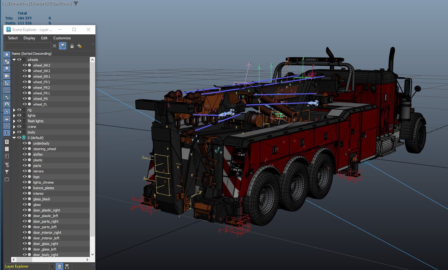 Freightliner Flc Wrecker Truck - 3D Model by Veaceslav Condraciuc