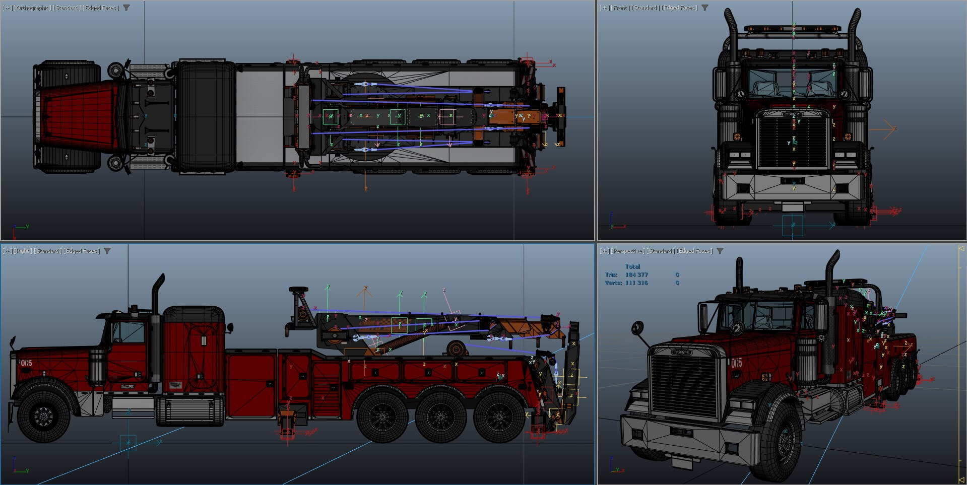 Freightliner Flc Wrecker Truck - 3D Model by Veaceslav Condraciuc