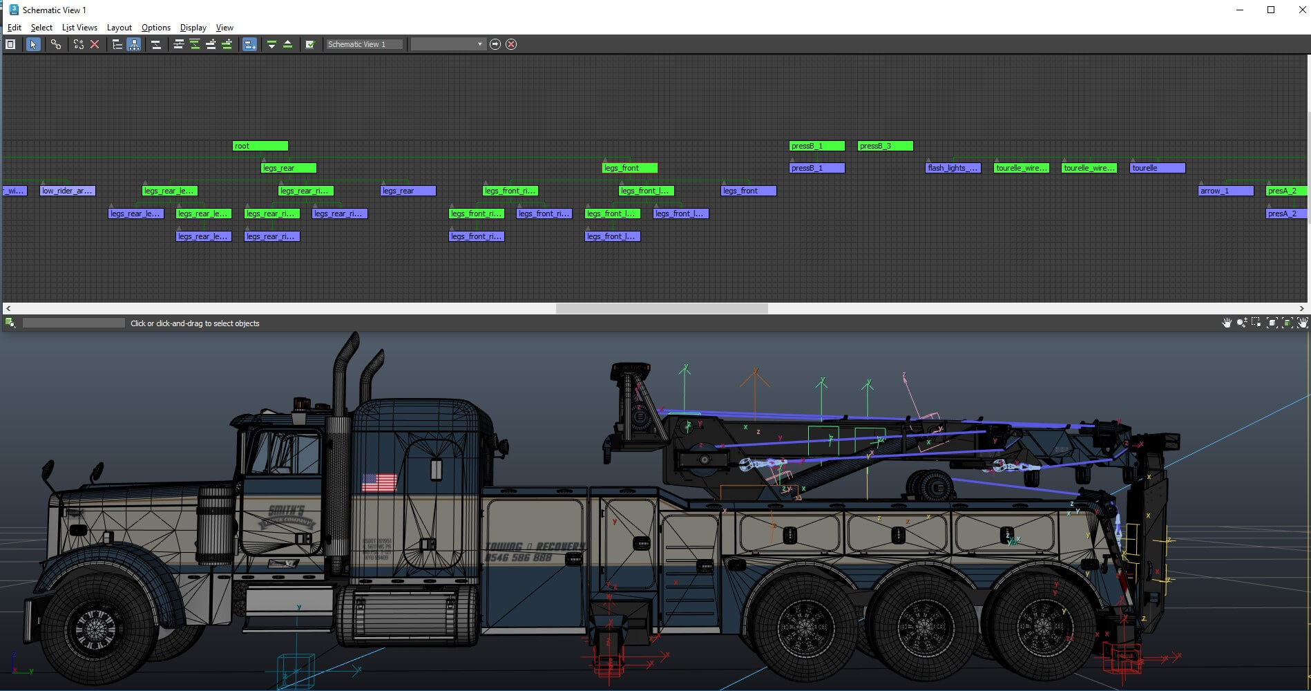 Freightliner Flc Wrecker Truck - 3D Model by Veaceslav Condraciuc