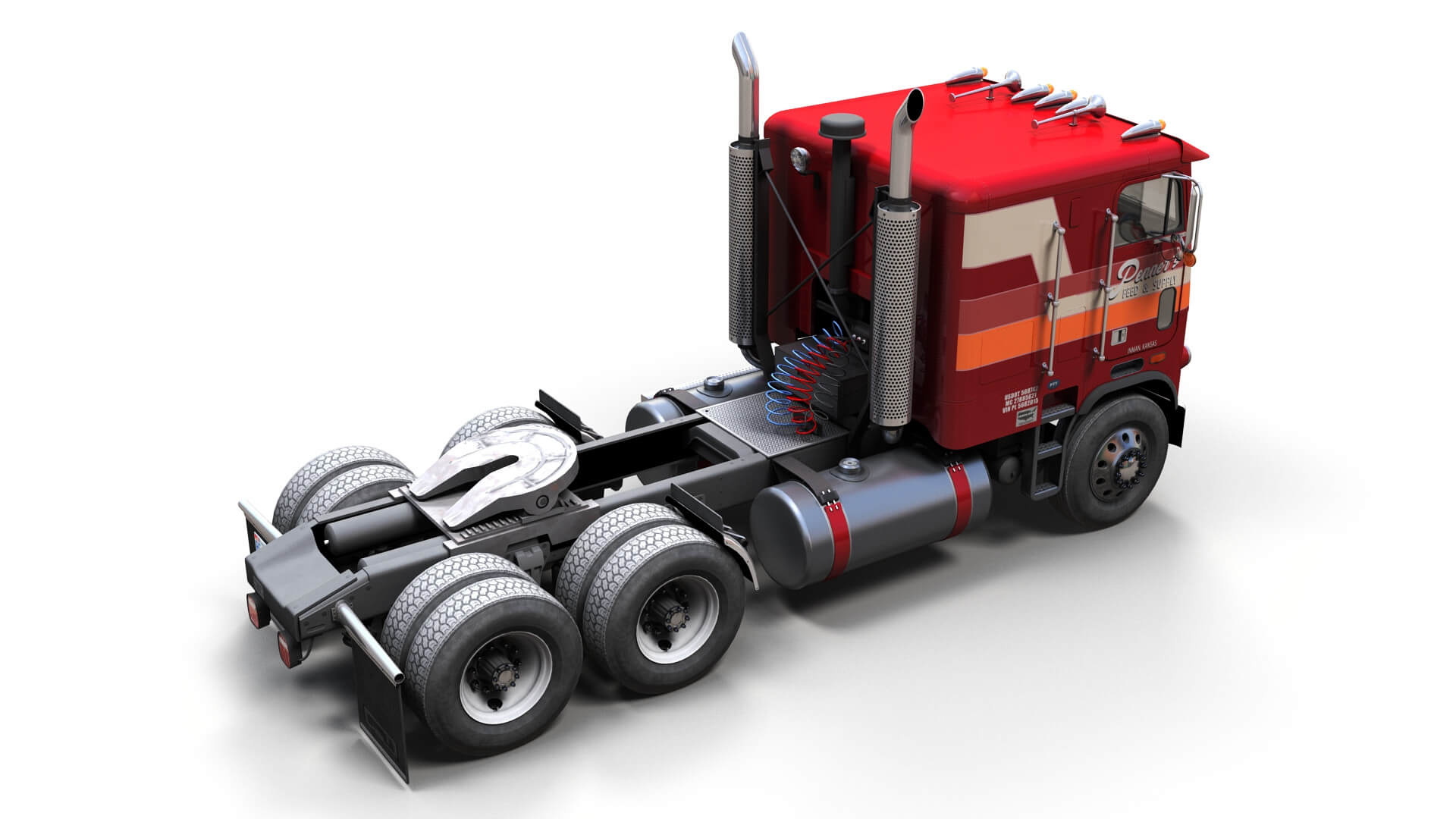 Freightliner FLT 1980 - 3D Model by Veaceslav Condraciuc