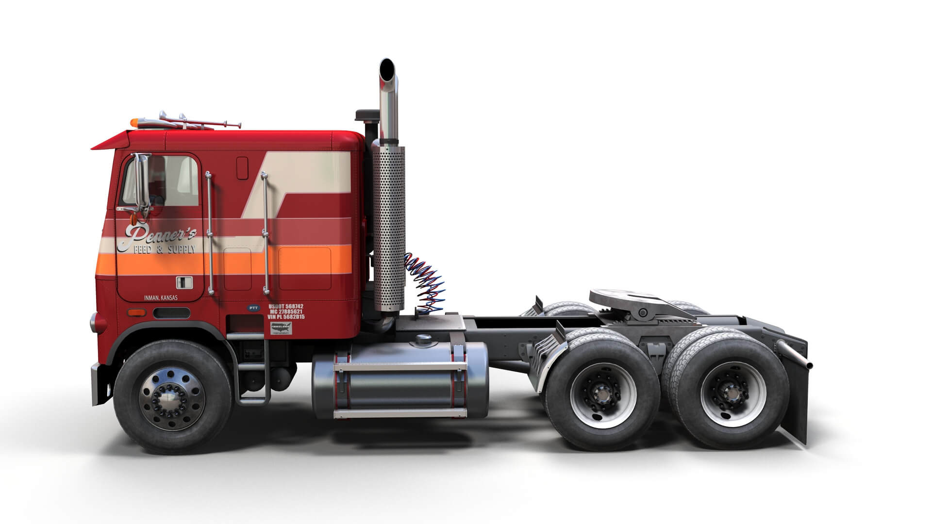 Freightliner FLT 1980 - 3D Model by Veaceslav Condraciuc