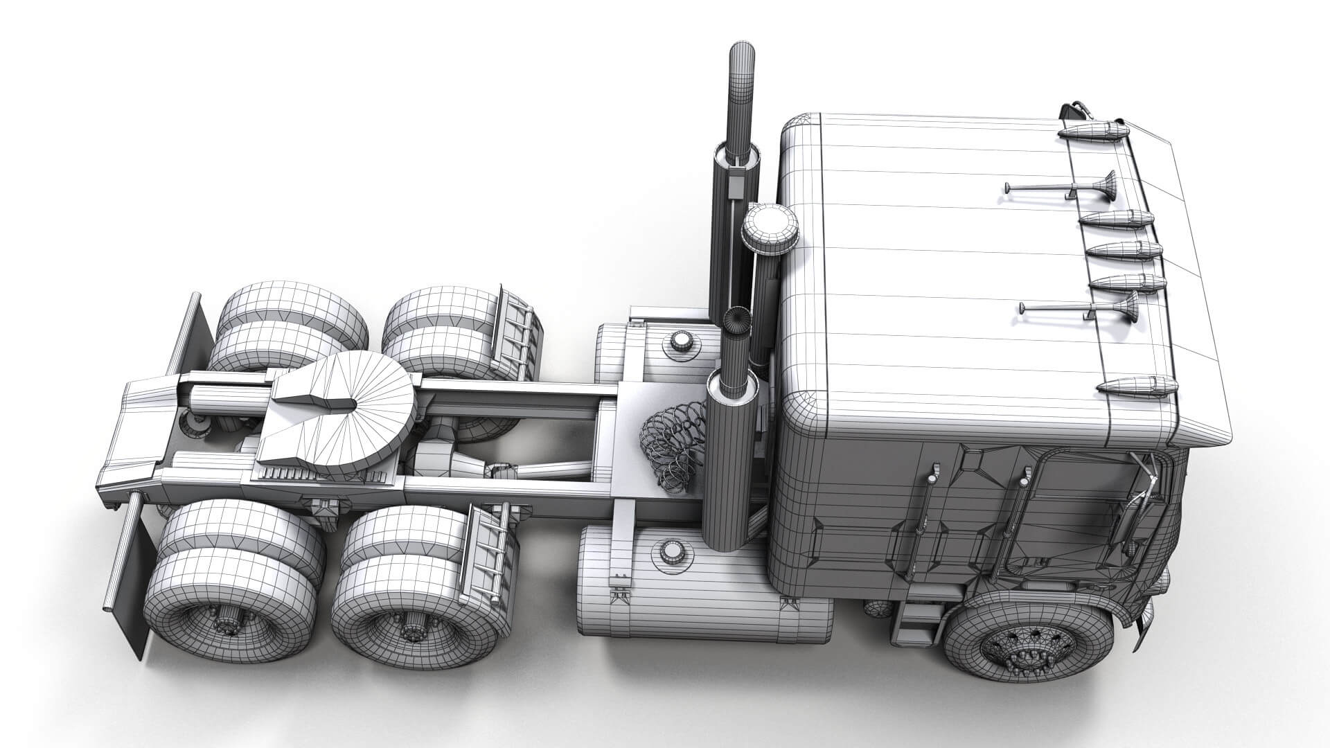 Freightliner FLT 1980 - 3D Model by Veaceslav Condraciuc