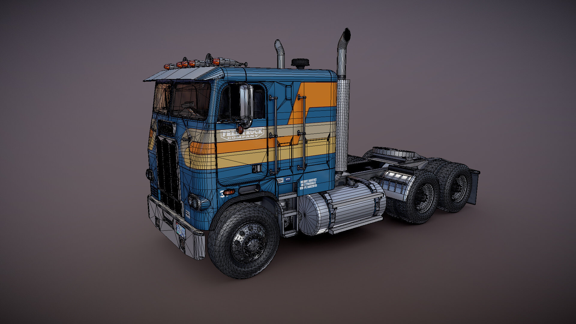 Freightliner FLT 1980 - 3D Model by Veaceslav Condraciuc