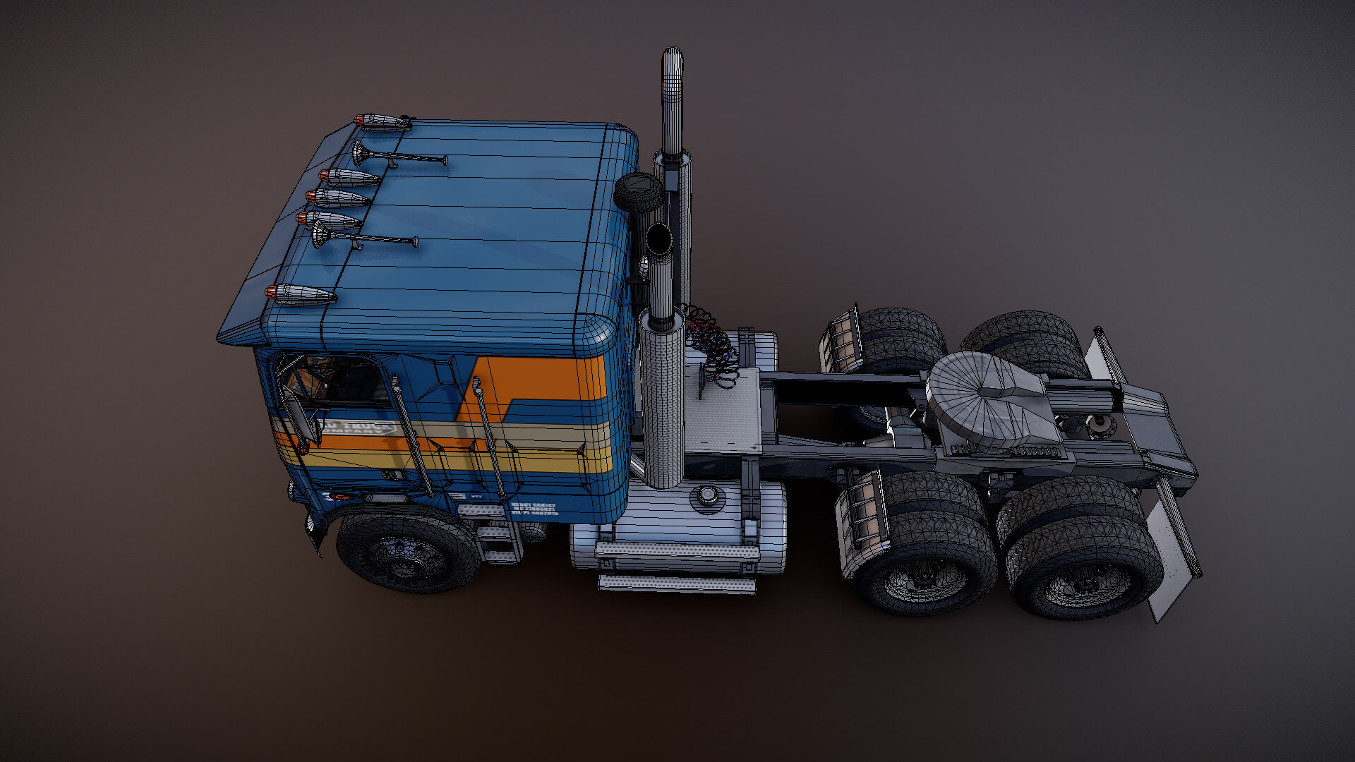 Freightliner FLT 1980 - 3D Model by Veaceslav Condraciuc