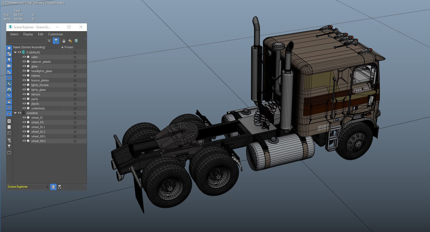 Freightliner FLT 1980 - 3D Model by Veaceslav Condraciuc