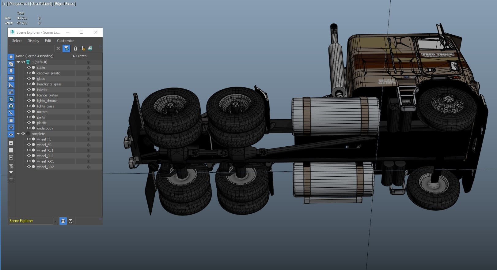 Freightliner FLT 1980 - 3D Model by Veaceslav Condraciuc