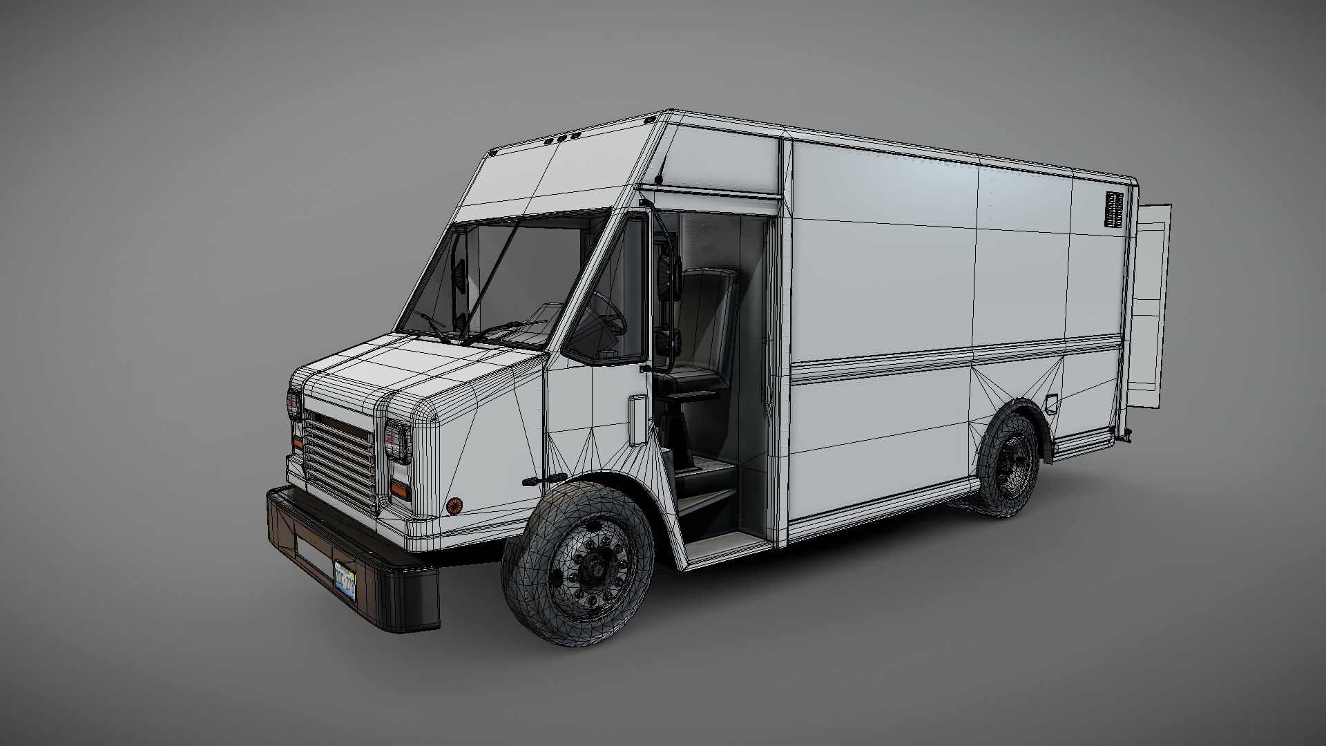 Freightliner MT45 Step Van 3D Model By Veaceslav Condraciuc