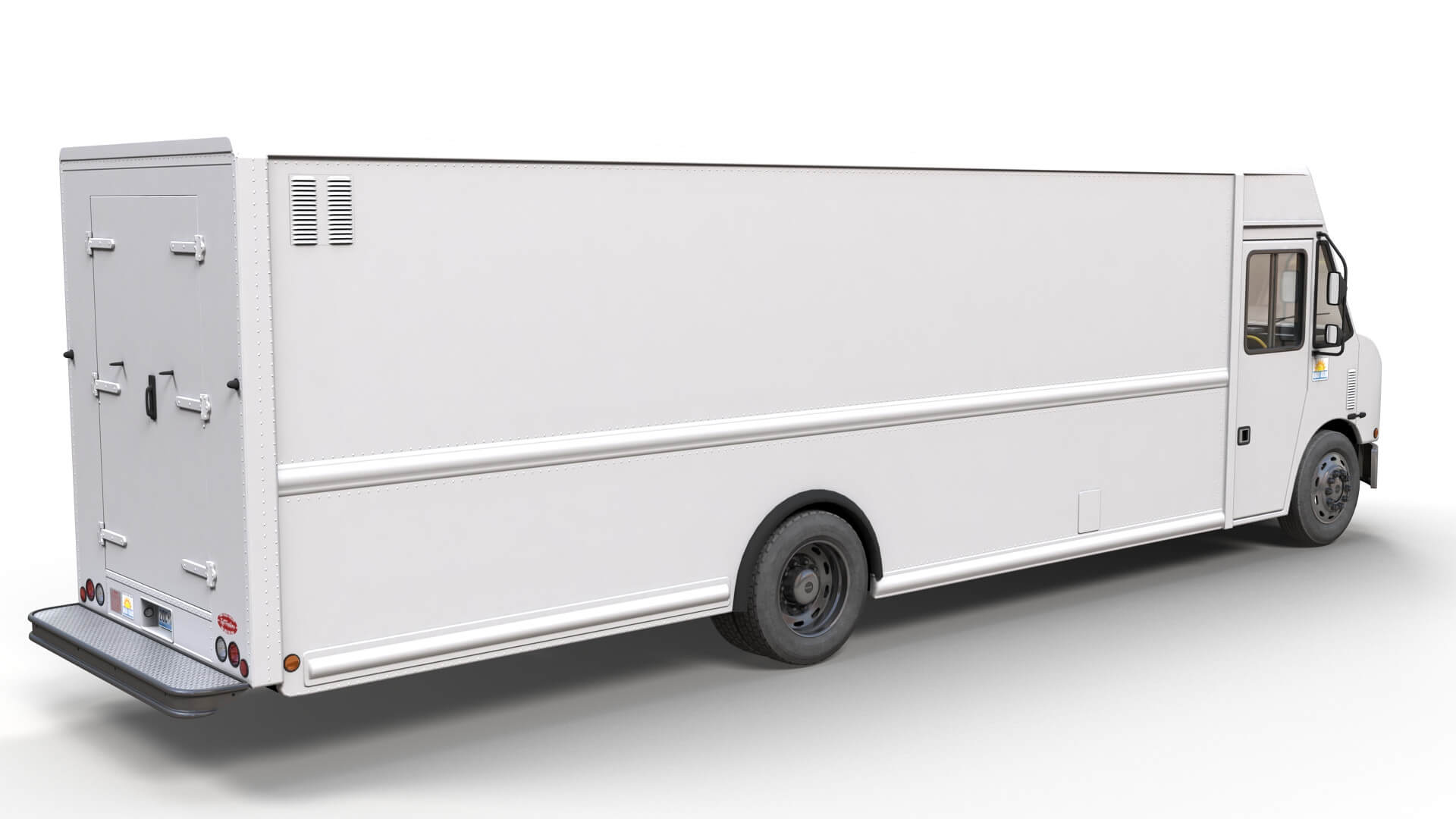 Freightliner MT55 Box Van - 3D Model by Veaceslav Condraciuc