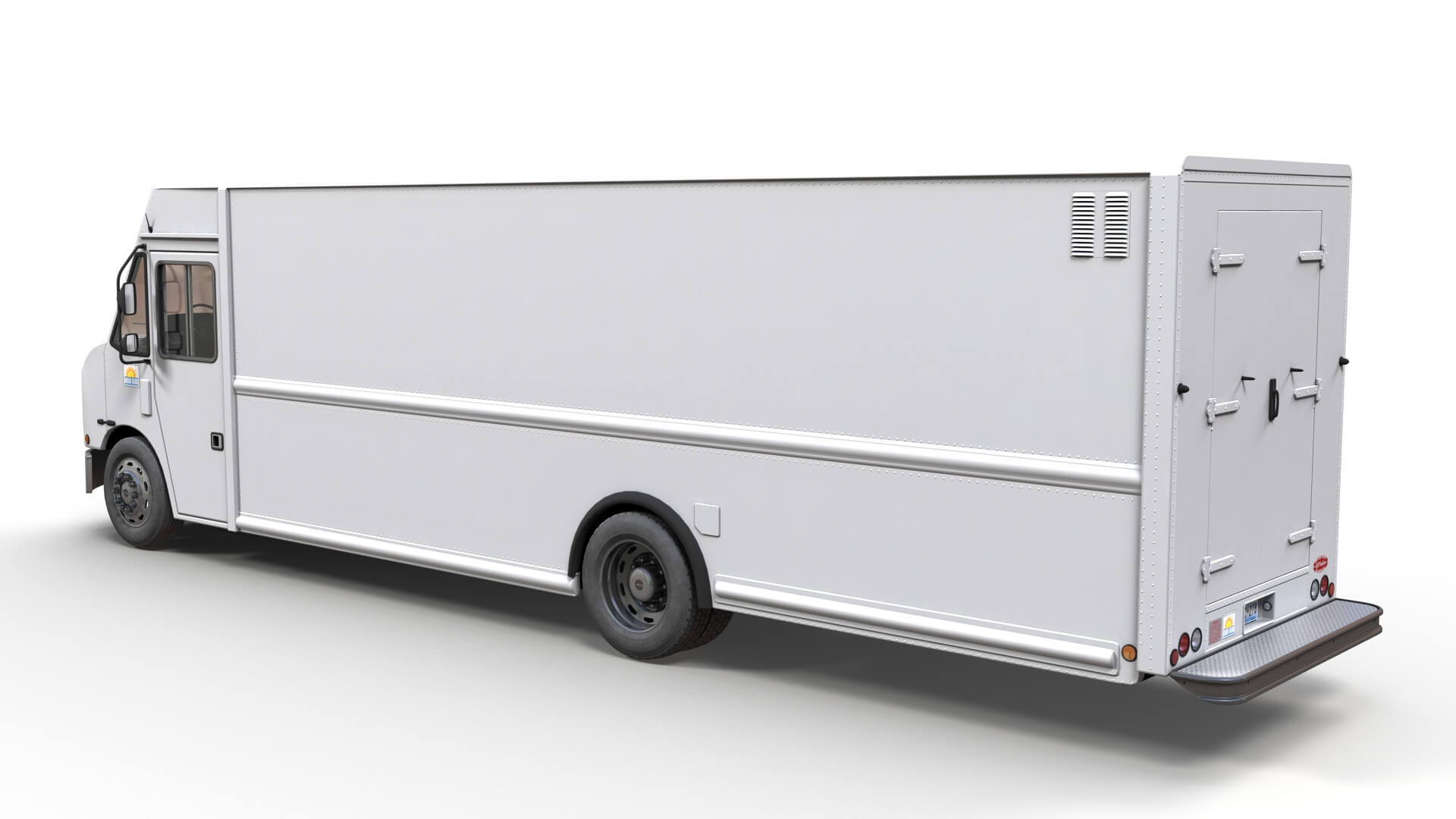 Freightliner MT55 Box Van - 3D Model by Veaceslav Condraciuc