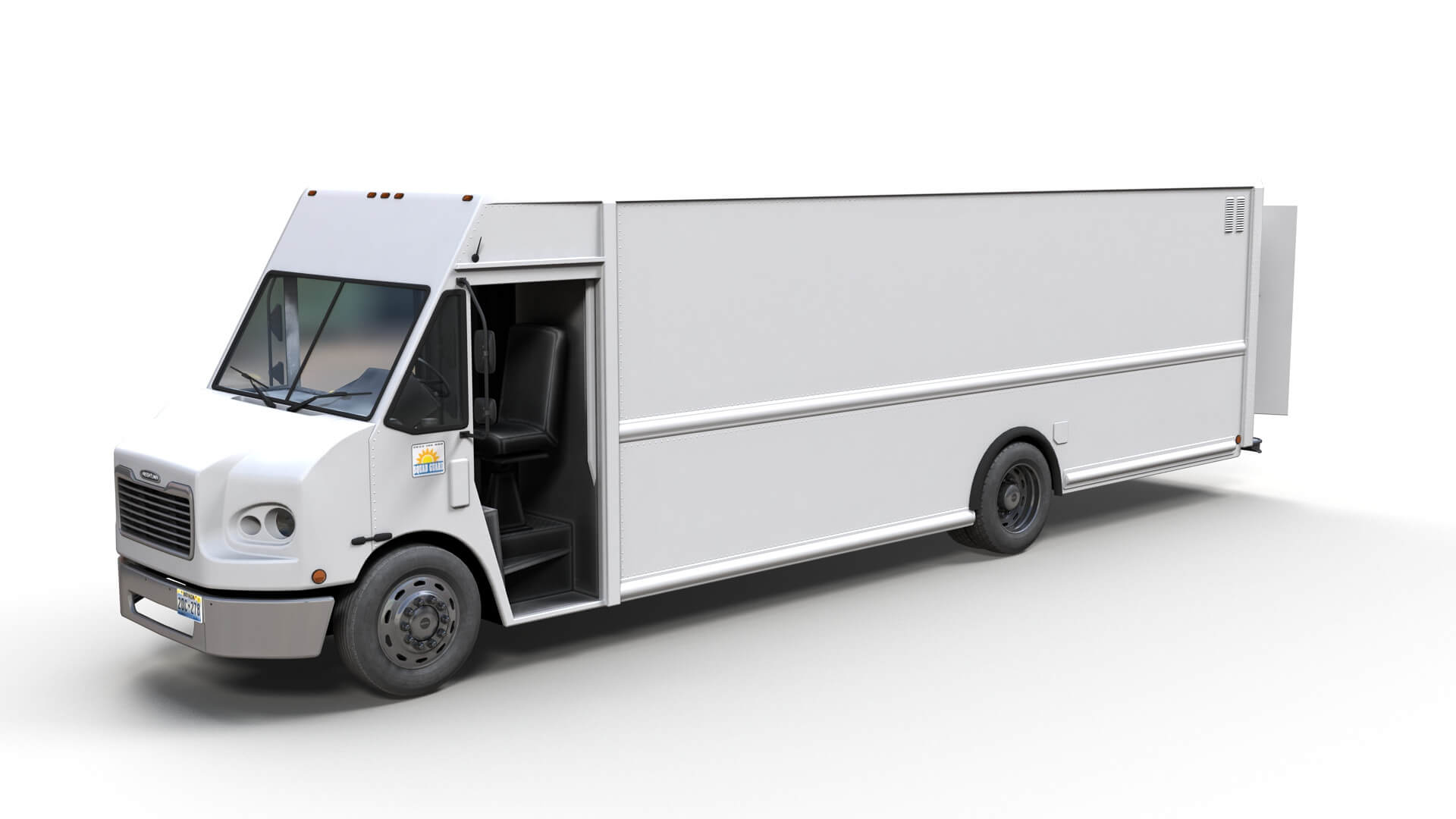 Freightliner MT55 Box Van - 3D Model by Veaceslav Condraciuc