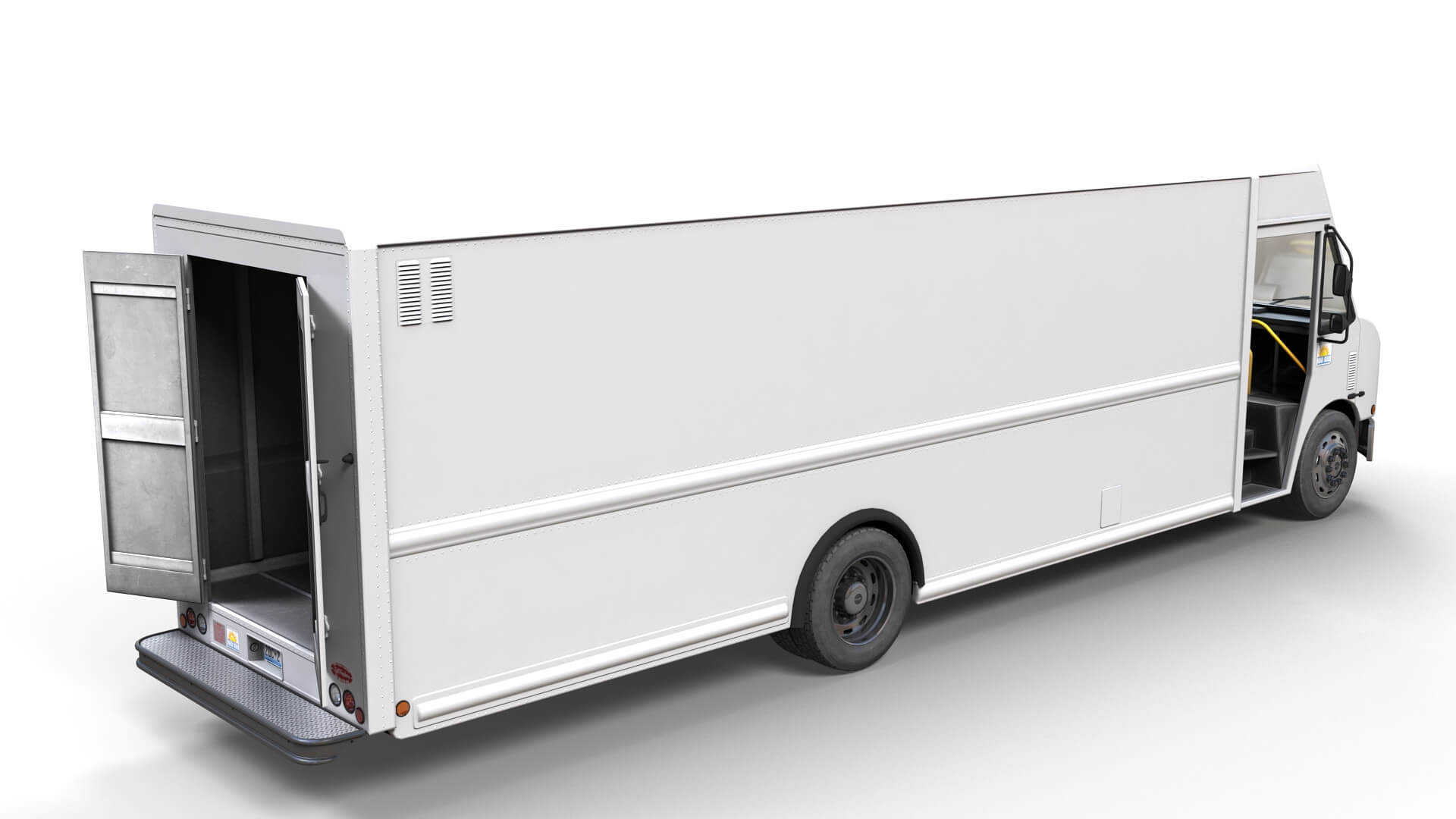 Freightliner MT55 Box Van - 3D Model by Veaceslav Condraciuc