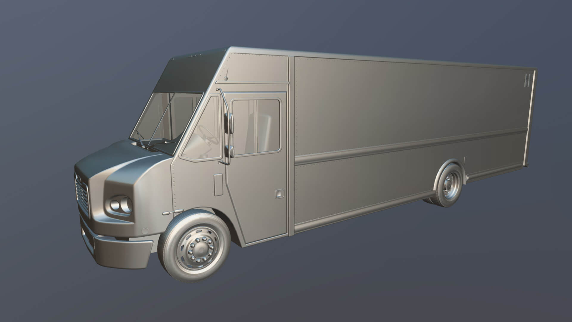 Freightliner MT55 Box Van - 3D Model by Veaceslav Condraciuc