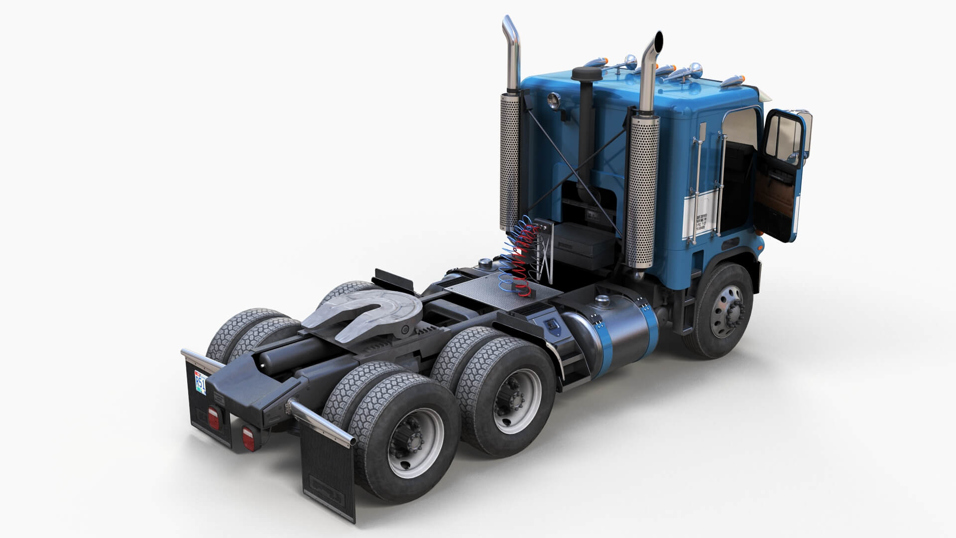 Freightliner Powerliner Daycab Semitruck - 3D Model by Veaceslav Condraciuc