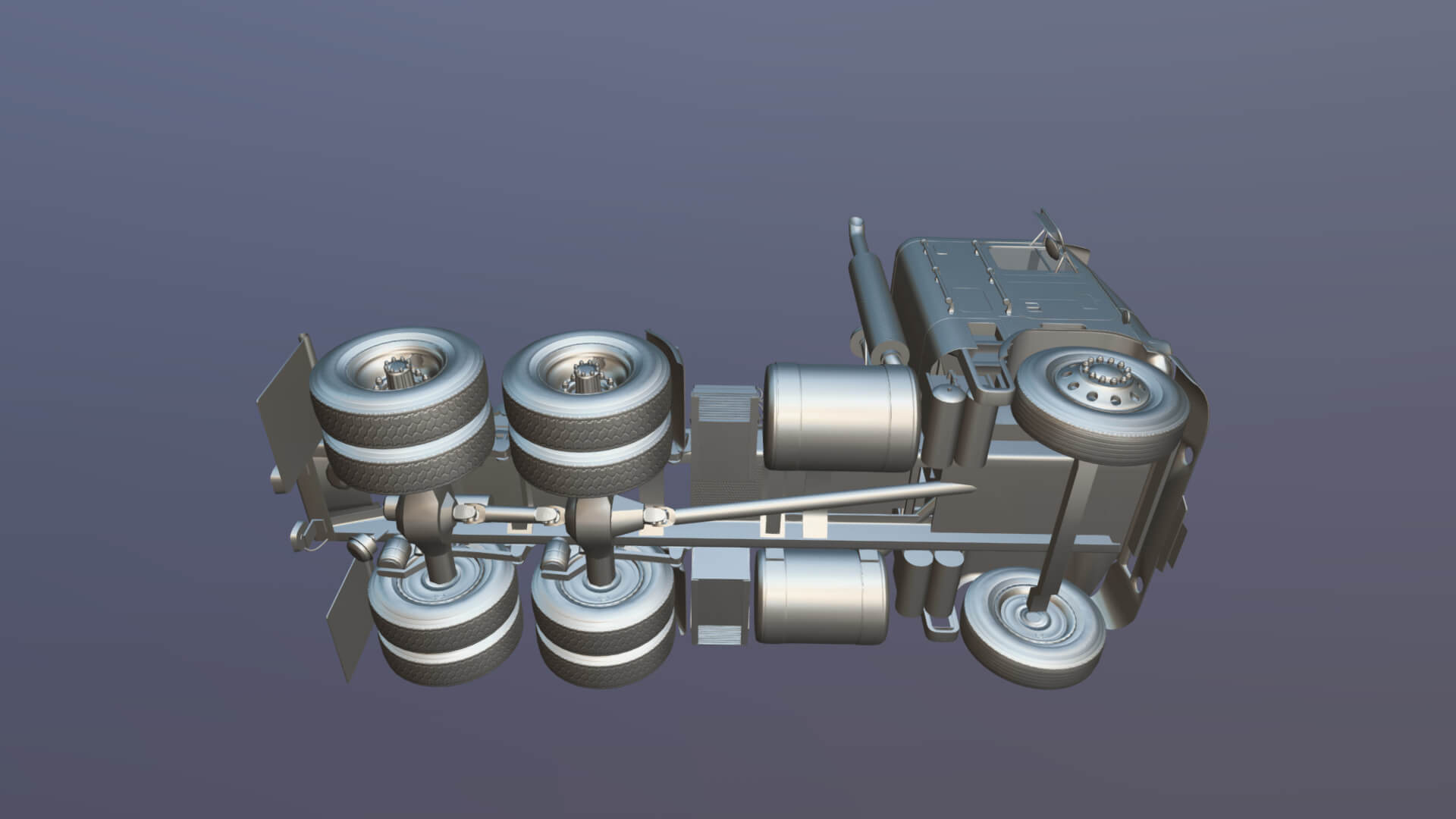 Freightliner Powerliner Daycab Semitruck - 3D Model by Veaceslav Condraciuc