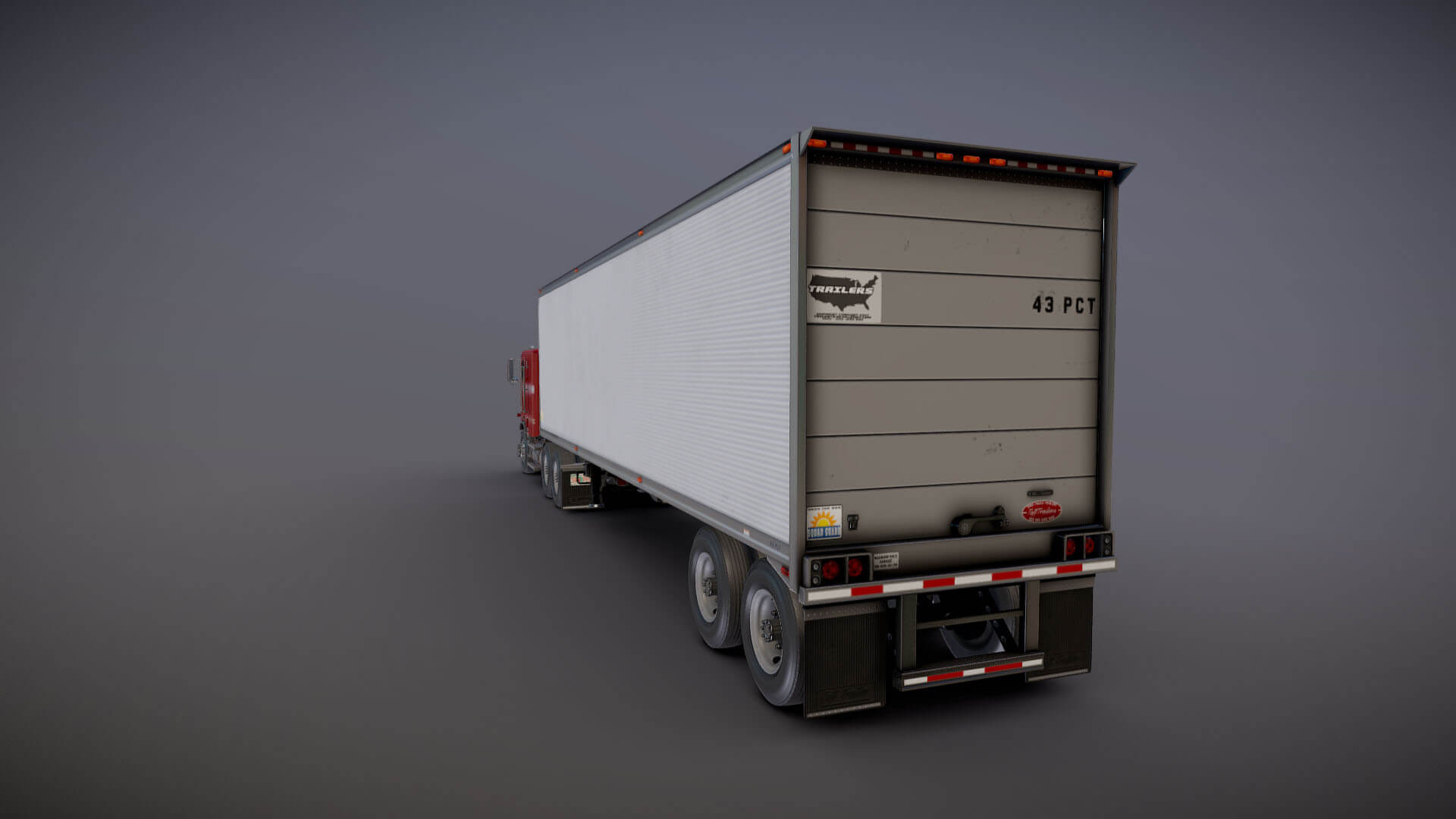 Freightliner Powerliner Dryvan Trailer - 3D Model by Veaceslav Condraciuc