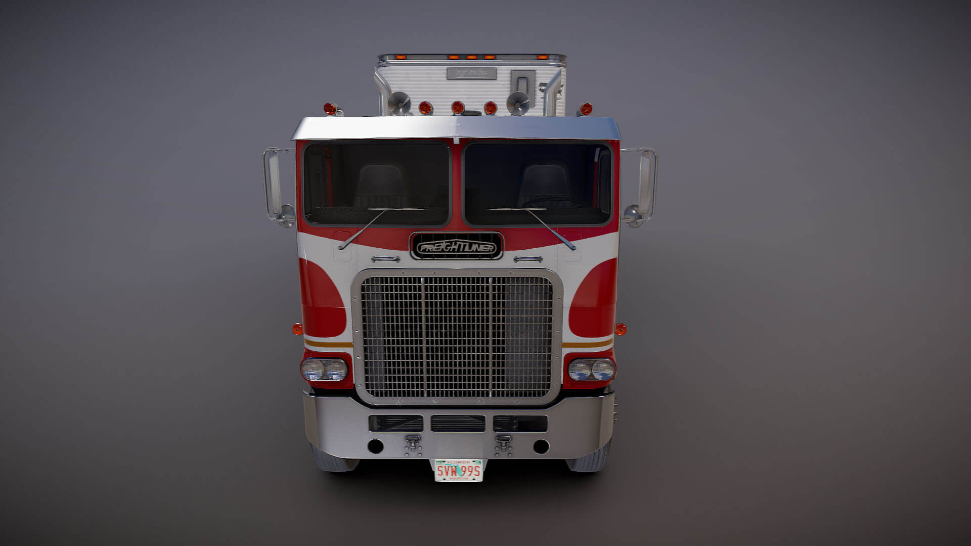 Freightliner Powerliner Dryvan Trailer - 3D Model by Veaceslav Condraciuc
