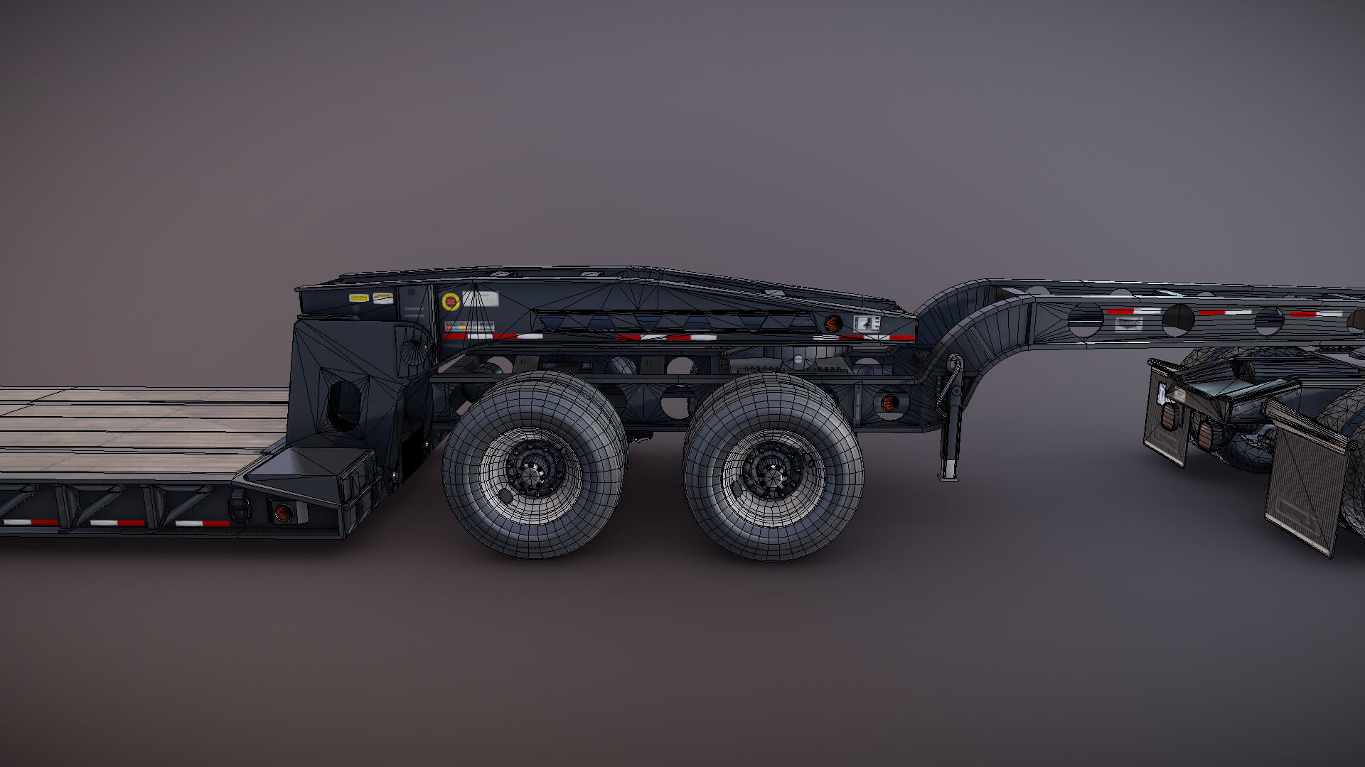 Freightliner Powerliner Semitruck Lowboy - 3D Model by Veaceslav Condraciuc