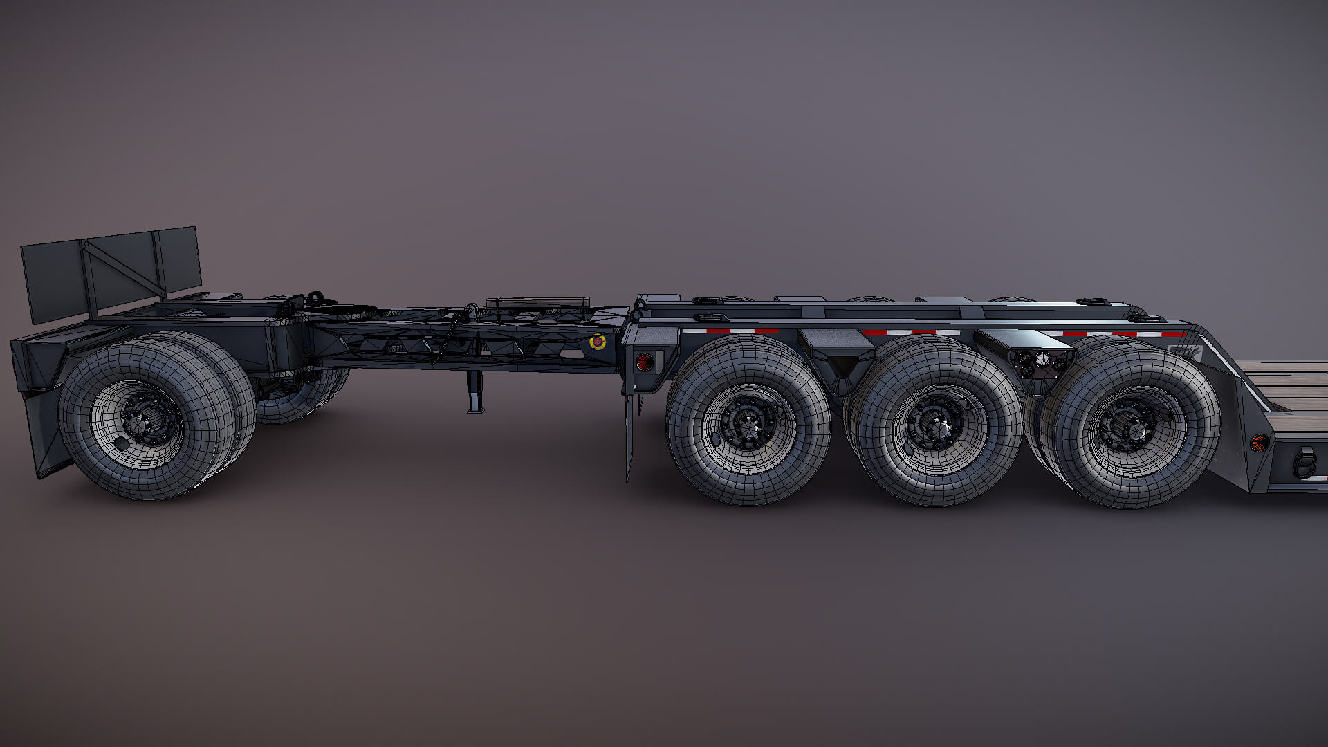 Freightliner Powerliner Semitruck Lowboy - 3D Model by Veaceslav Condraciuc