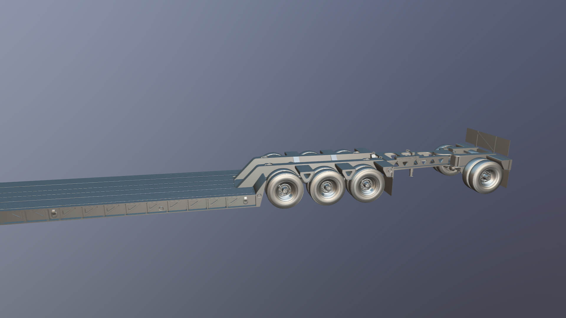 Freightliner Powerliner Semitruck Lowboy - 3D Model by Veaceslav Condraciuc