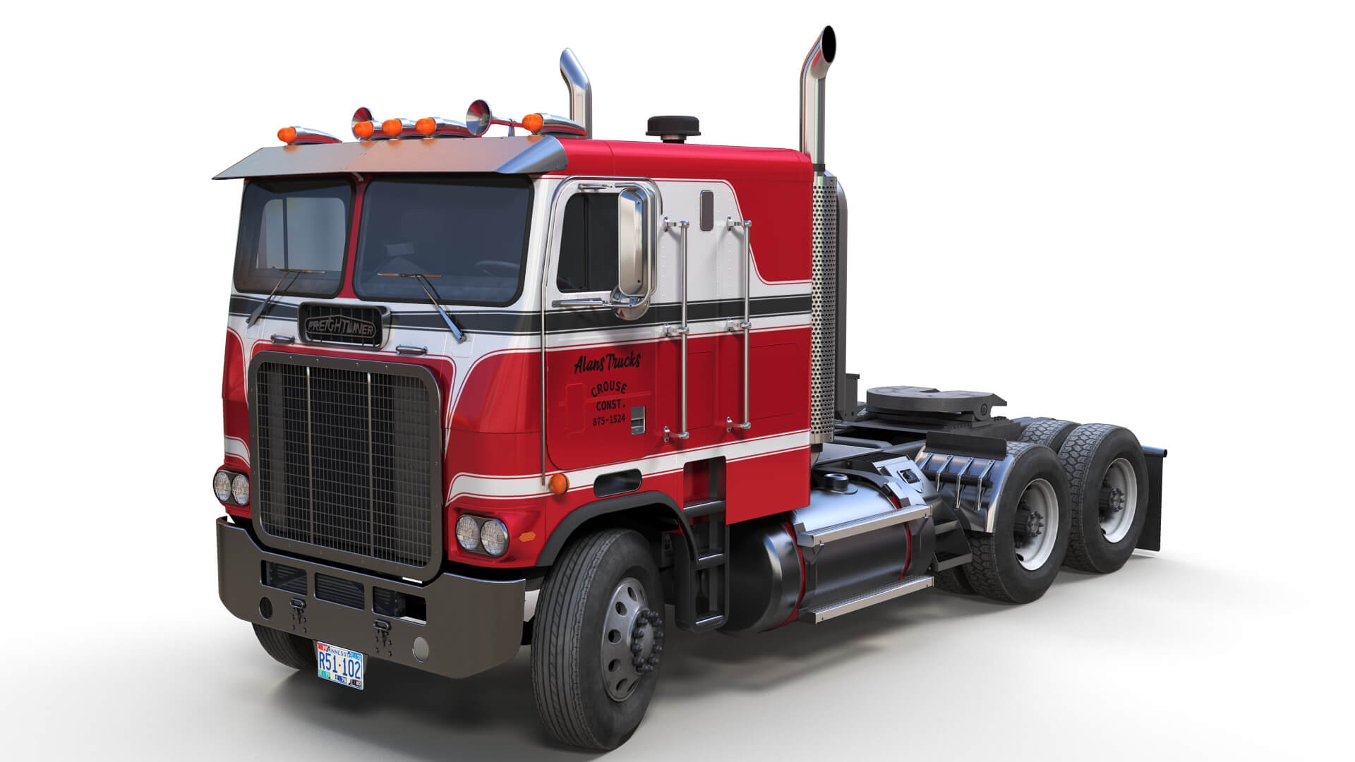 Freightliner Powerliner Semitrucks by Veaceslav Condraciuc