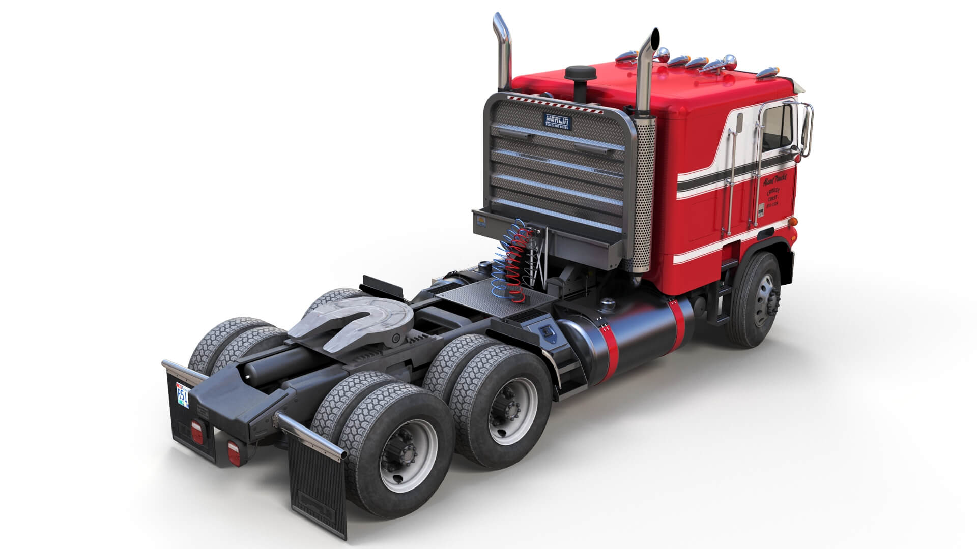 Freightliner Powerliner Semitruck - 3D Model by Veaceslav Condraciuc