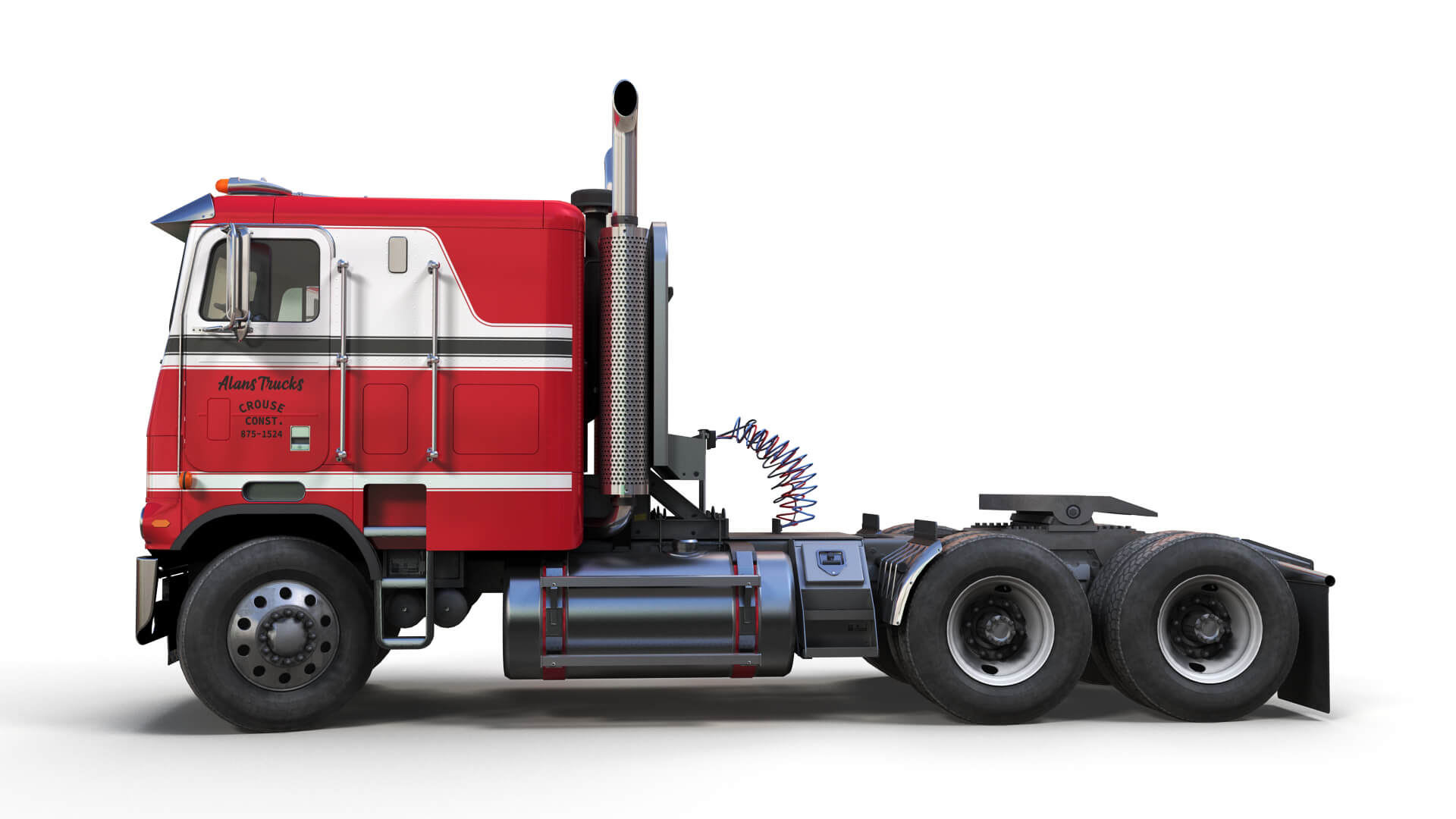 Freightliner Powerliner Semitruck - 3D Model by Veaceslav Condraciuc