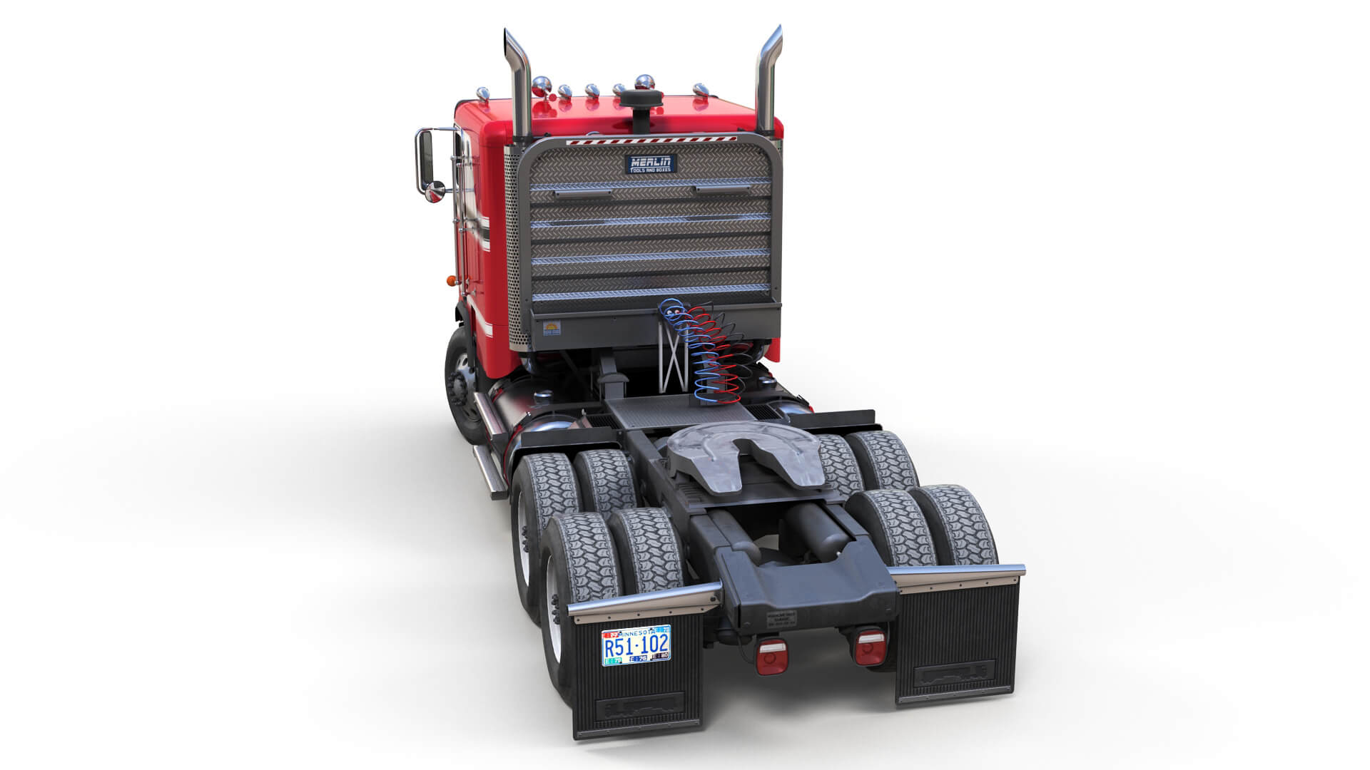 Freightliner Powerliner Semitruck - 3D Model by Veaceslav Condraciuc