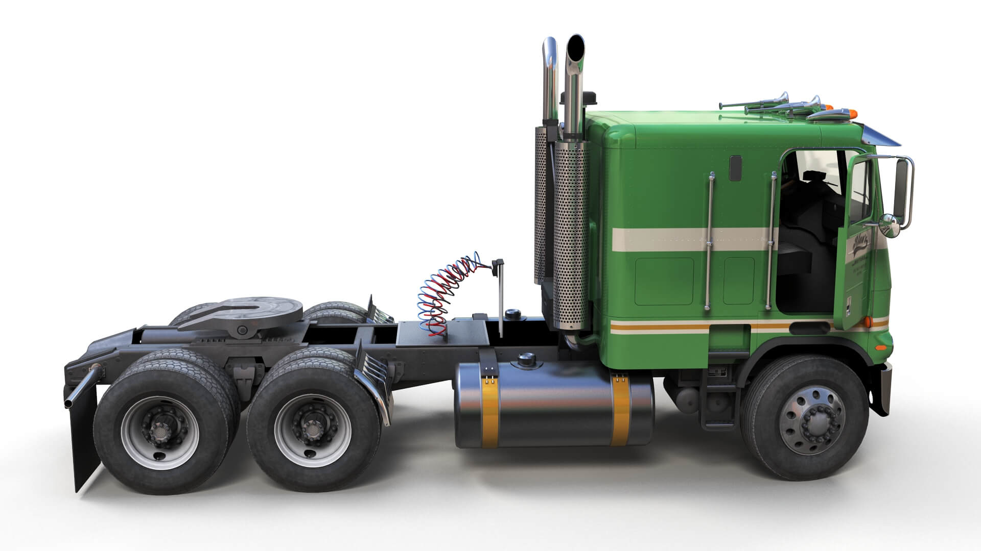 Freightliner Powerliner Semitruck - 3D Model by Veaceslav Condraciuc