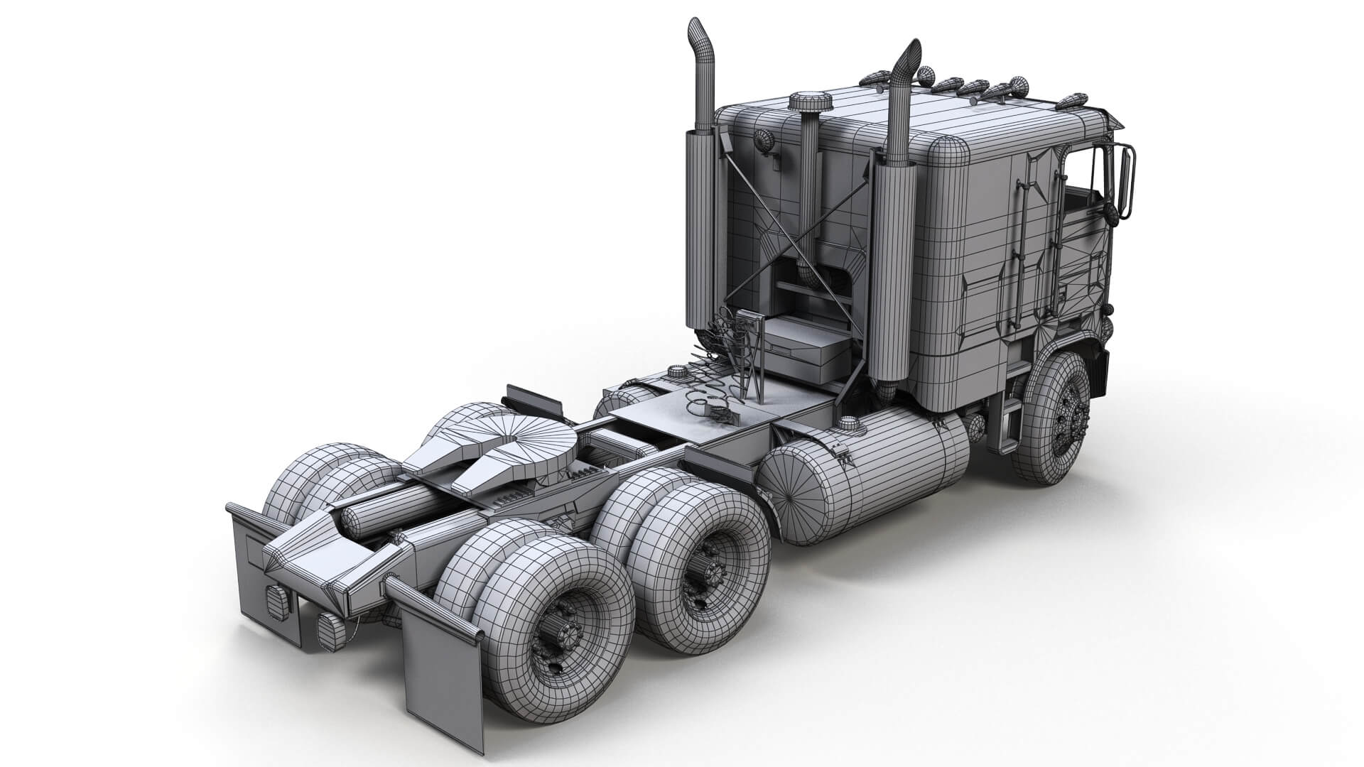 Freightliner Powerliner Semitruck - 3D Model by Veaceslav Condraciuc