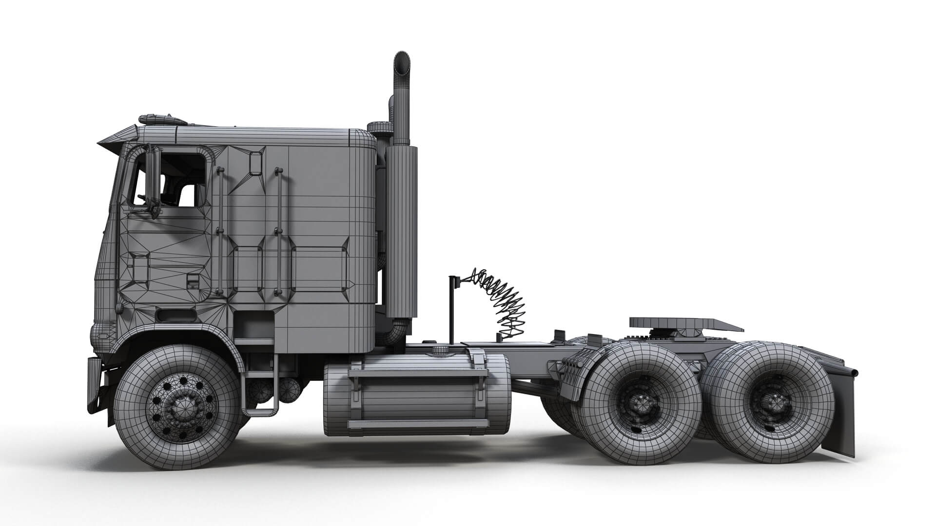 Freightliner Powerliner Semitruck - 3D Model by Veaceslav Condraciuc